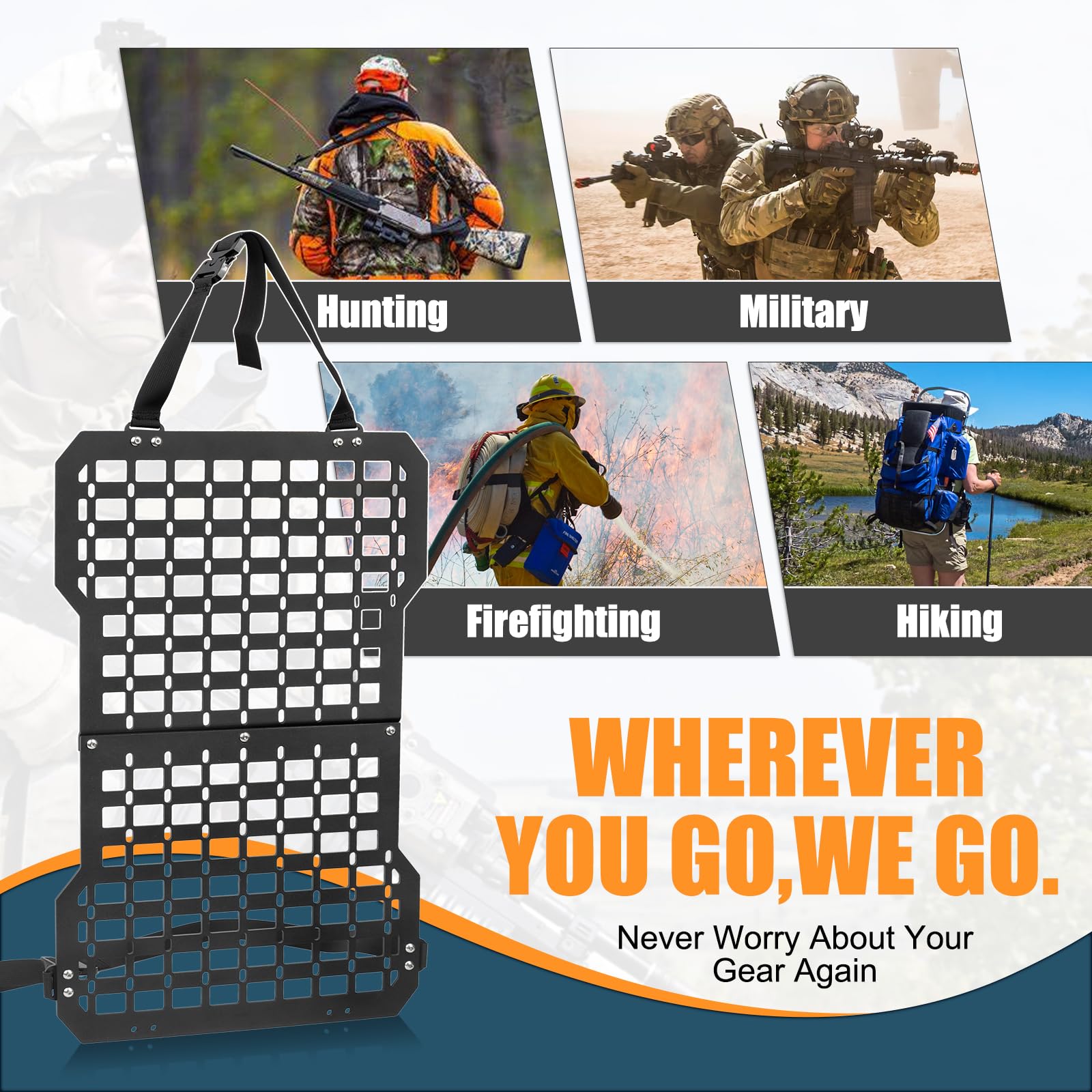 Atv Gun Rack Rigid MOLLE Panels For Vehicle Seats - With Gun Rack Mount ...