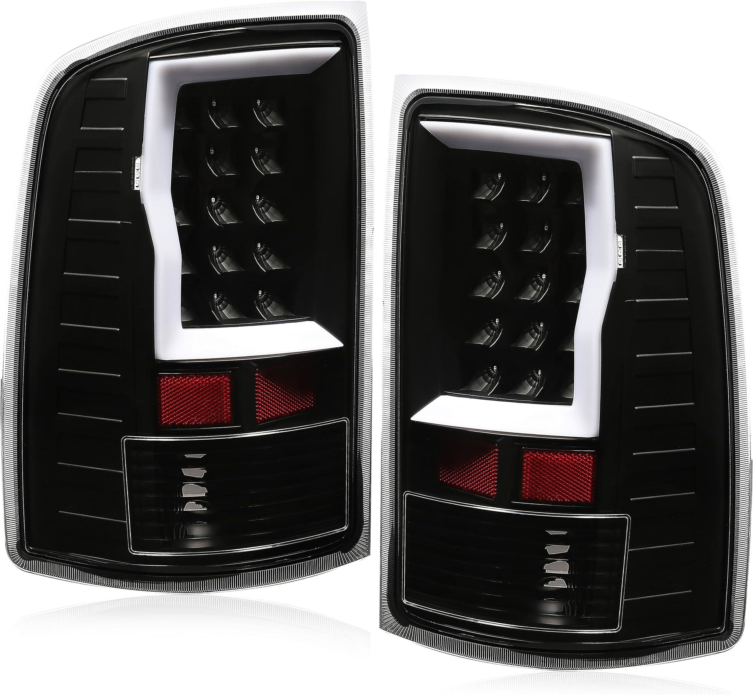 Amazon.com: HECASA Tail Lights Assembly Compatible with 2007-2014 GMC ...