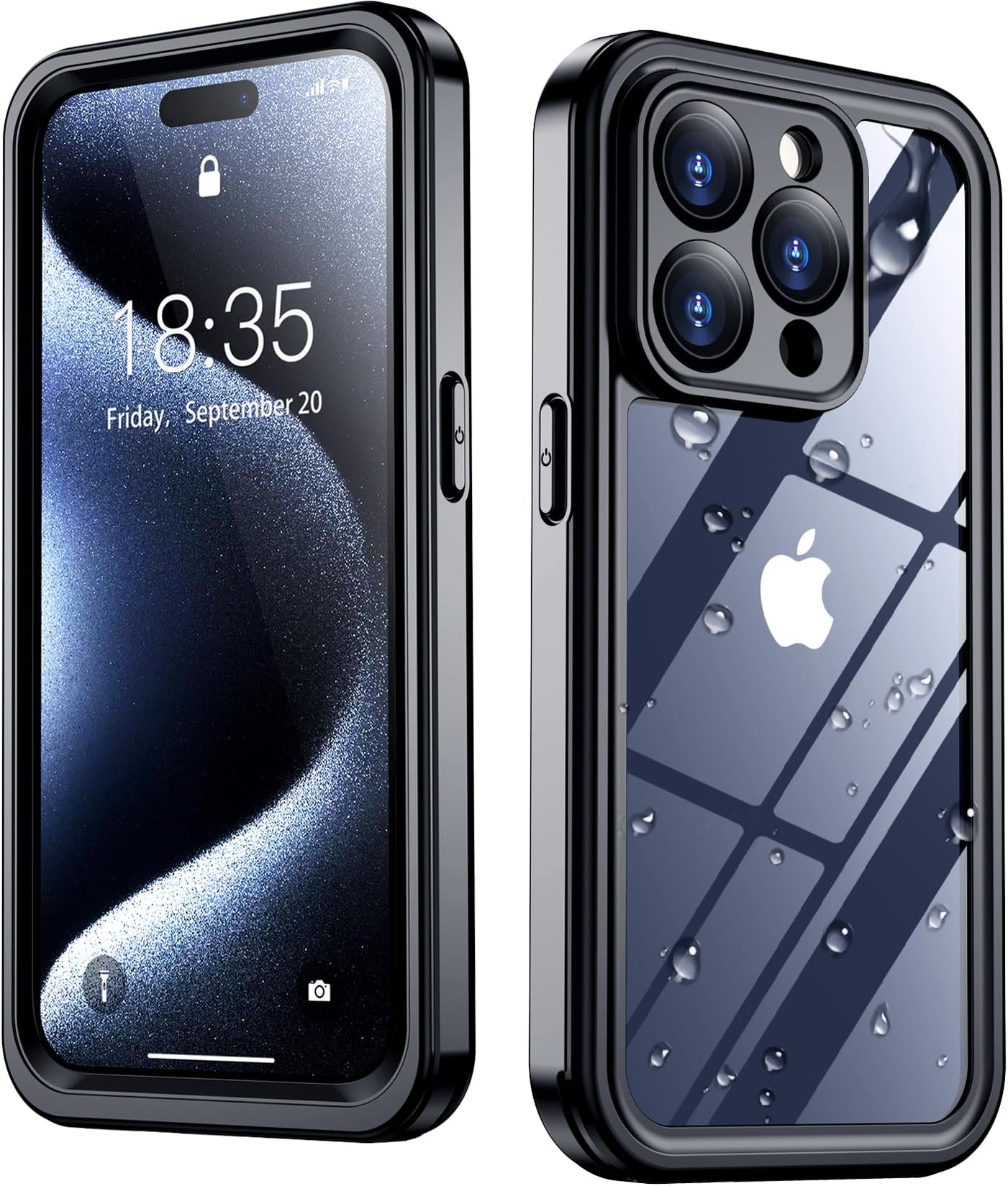 Amazon.com: SPIDERCASE for iPhone 15 Pro Case Waterproof,Built-in ...