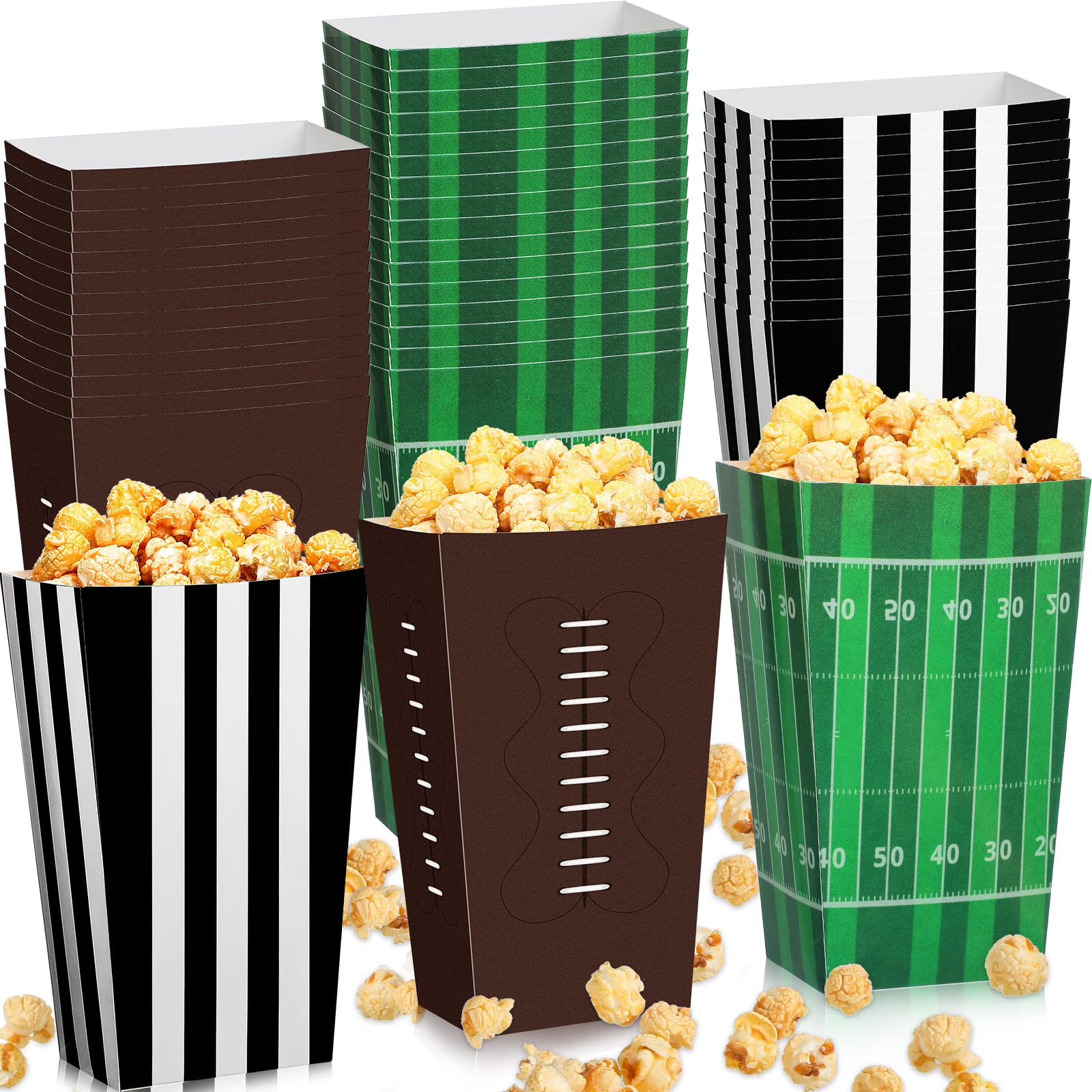 Amazon.com: Sinmoe 48 PCS Football Popcorn Boxes Football Party ...