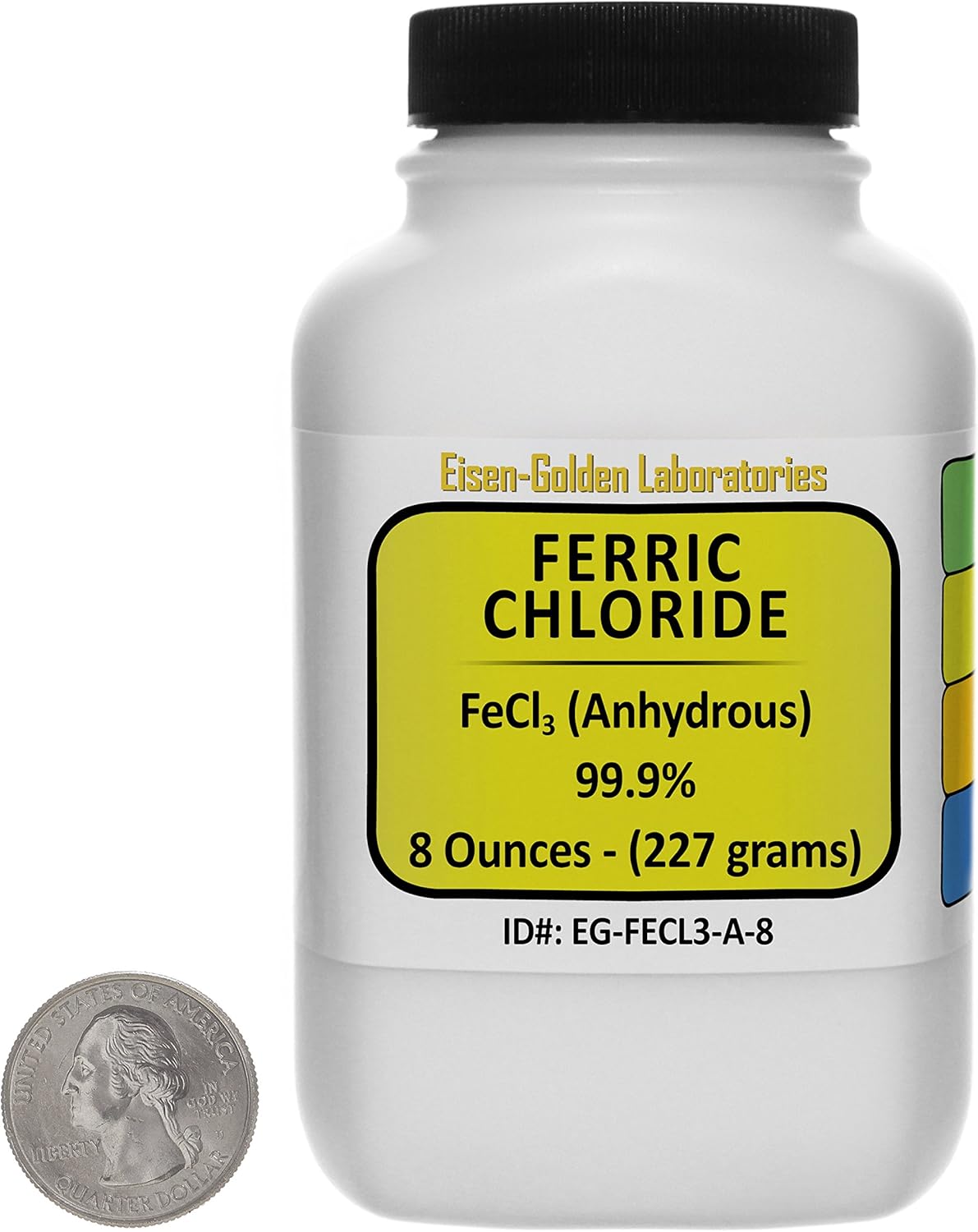 Buy Ferric Chloride Anhydrous [FeCl3] 99.9% ACS Grade Powder 8 Oz in a ...
