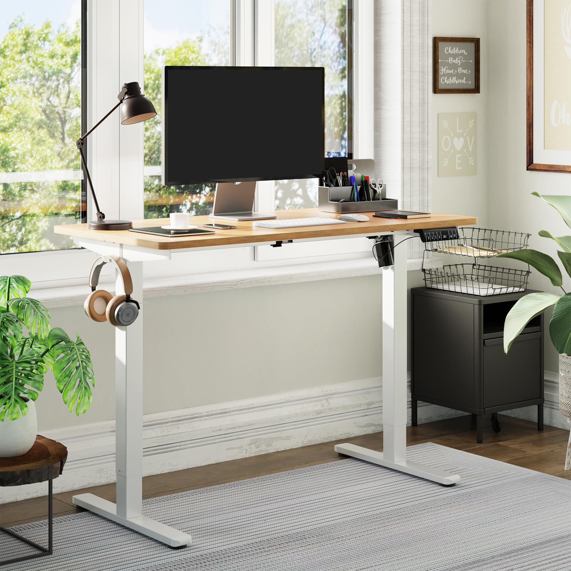 Snapklik.com : Shintenchi Electric Height Adjustable Standing Desk ...