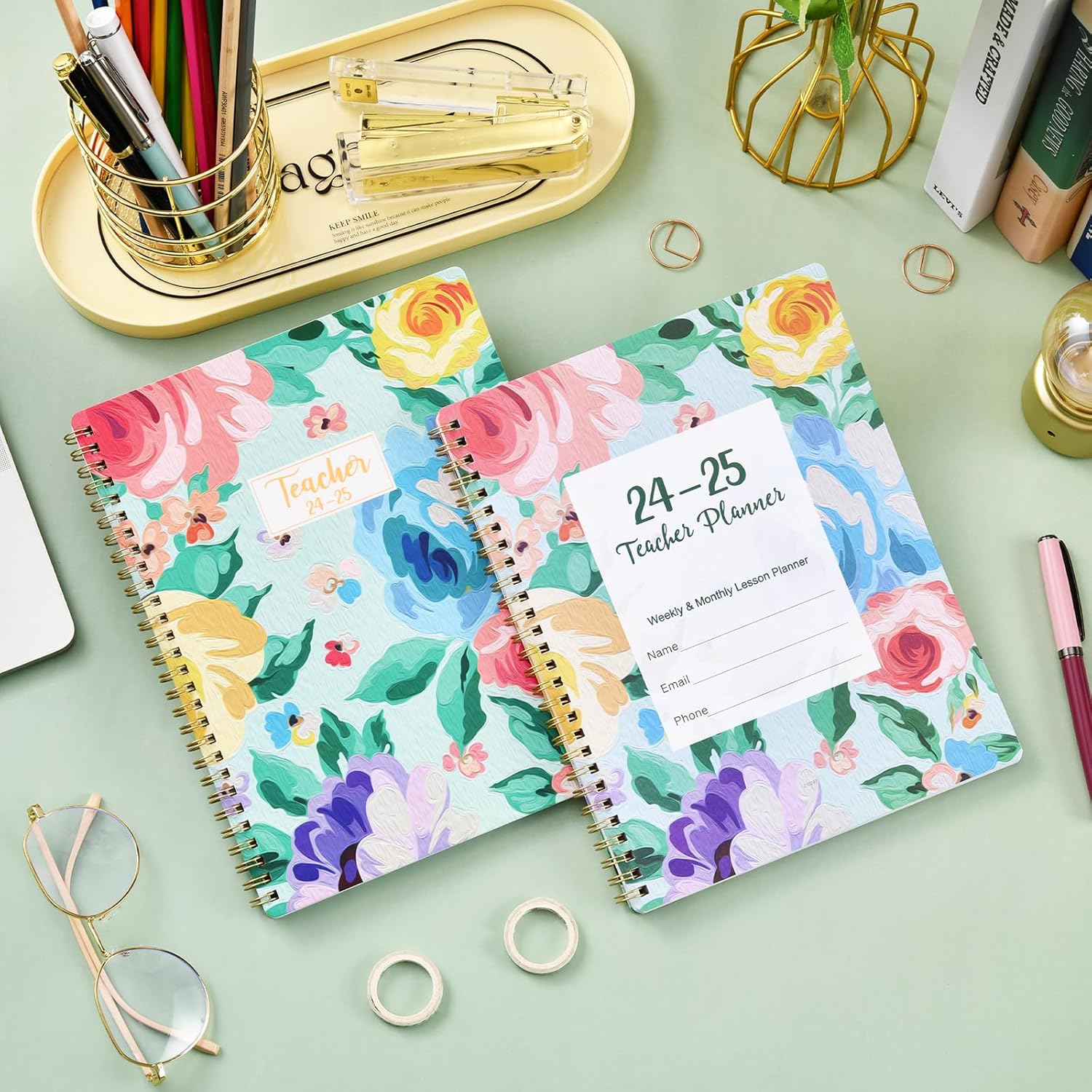 Agenda para profesores 2024-2025, planificador de lecciones 2024-2025 ...