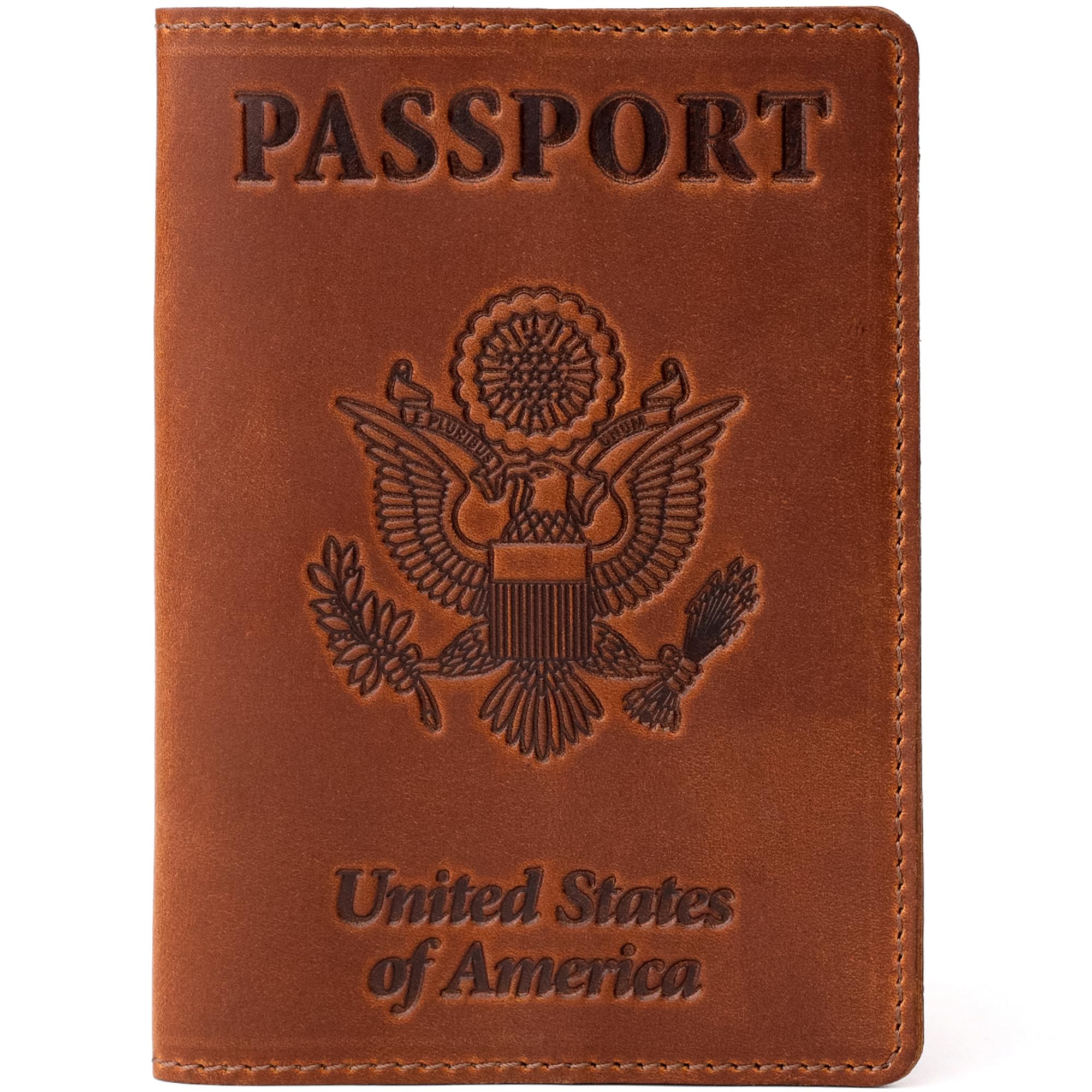 Amazon.com | Shvigel US Leather Passport Book Cover - Thin American ...