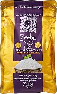 ZEEBA PREMIUM INDIAN BASMATI RICE 1KG : Amazon.ae: Grocery