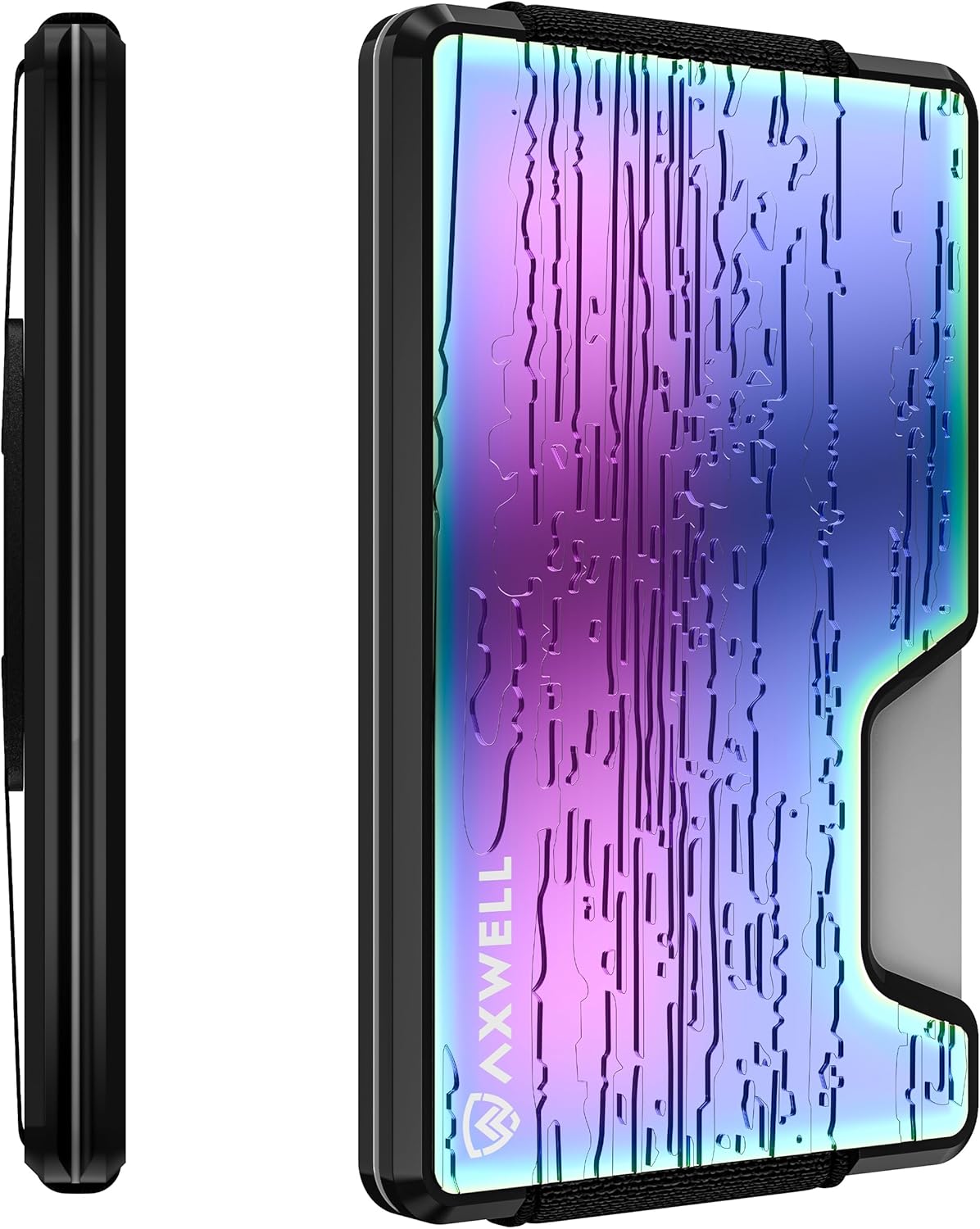 Amazon.com: Axwell Damascus Steel Slim Minimalist Wallet For Men - RFID ...