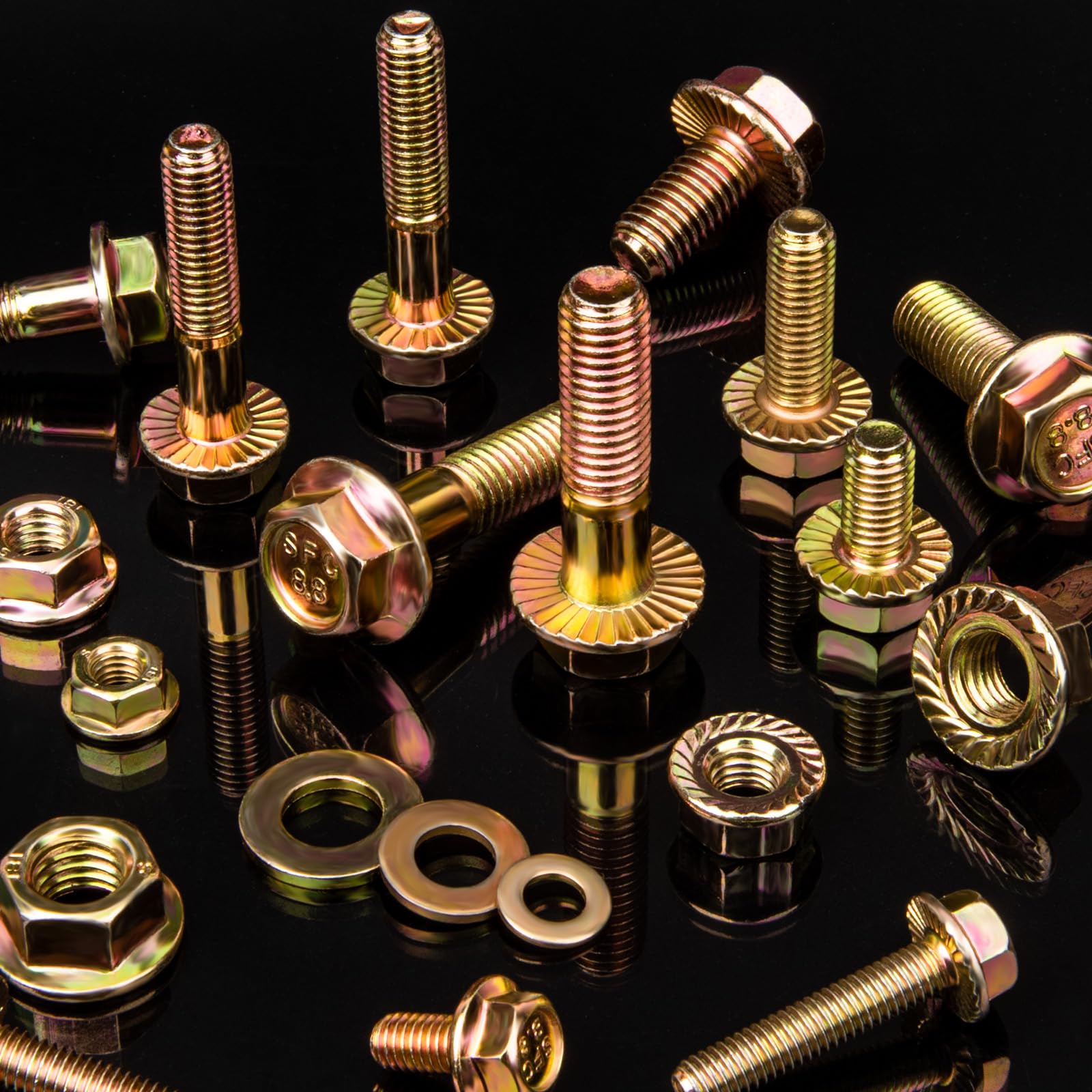 Snapklik.com : VIGRUE 521PCS M6 M8 M10 Flange Bolts Assortment Kit ...