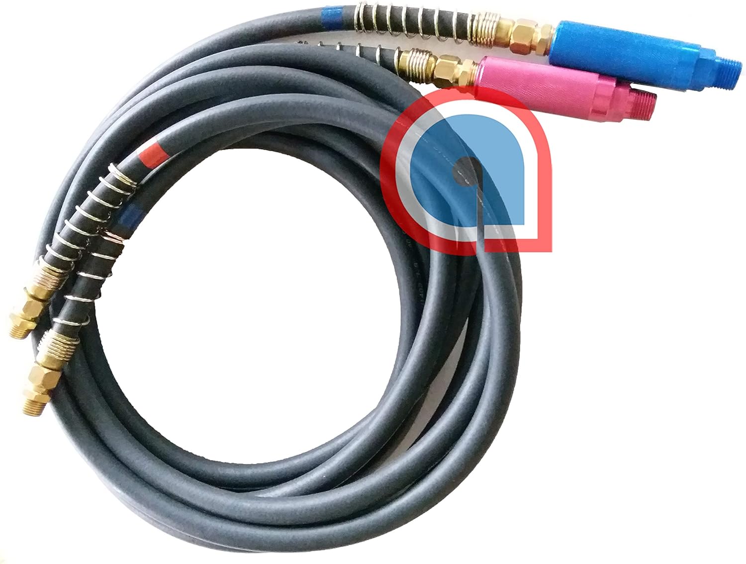 Rubber Air Line Set 15feet w/handles 1/2" Swivel ref:11-8112, 179.3009. ...