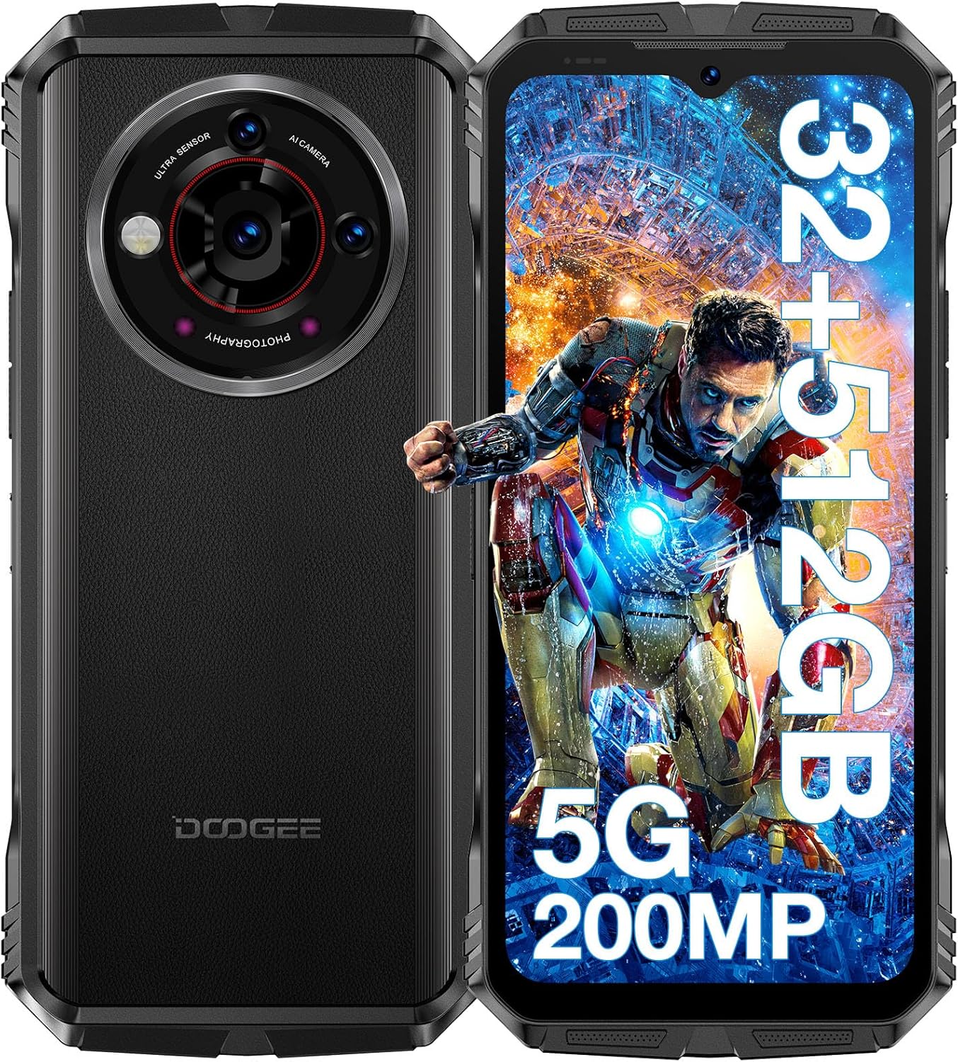 Amazon.com: DOOGEE V30 PRO 5G Rugged Smartphone Unlocked, 32GB+512GB/2TB TF Dimensity 7050 Octa ...