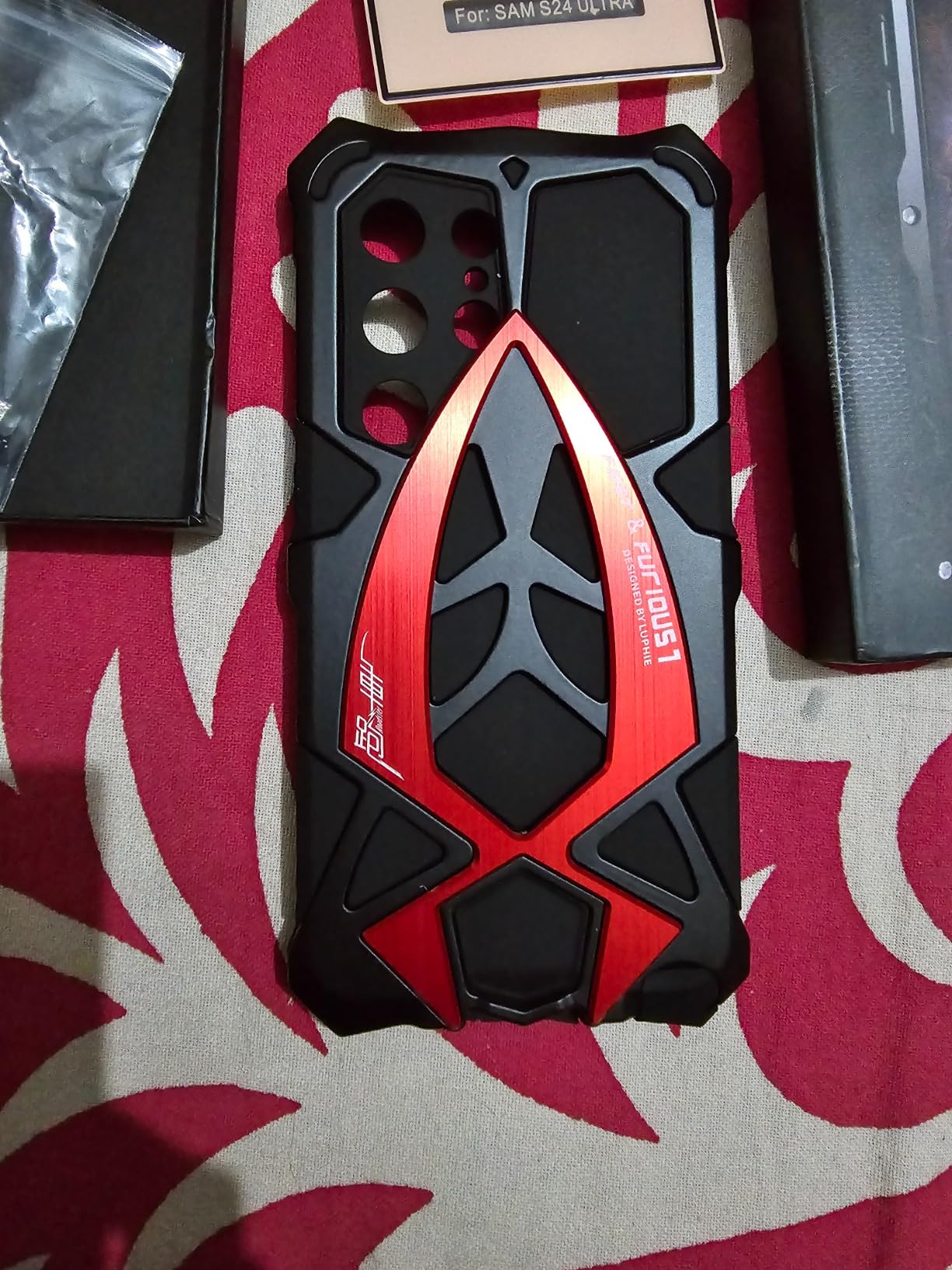 Lunivop For Samsung Galaxy S24 Ultra Case 2024 Metal Phone Hard Shell Case Para Screw(With Soft ...