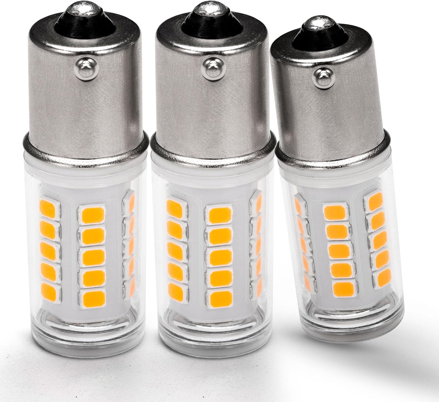 Amazon.com: Heifymi 1141 1156 P21W BA15S 12V LED Bulbs, 5 Watts Warm ...