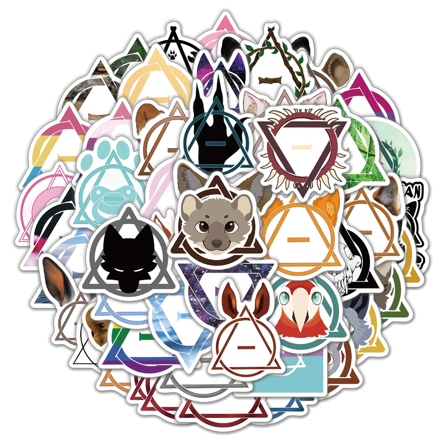 Skateboard Stickers Therian Stickers I 50pcs Therian Symbol Stickers ...