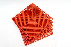 Modular Garage Flooring Tile - Interlocking Soft PVC, 12"x12" Pool ...