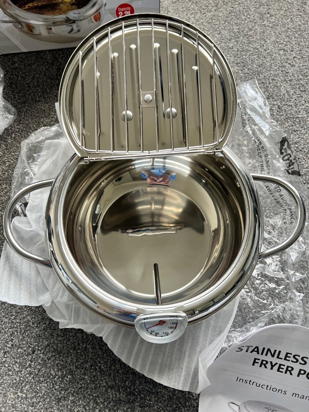 Alpen Deep Fryer Pot, Tempura Frying Pan, Stainless Steel Frying Pot ...