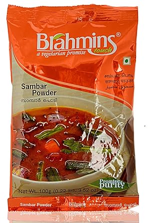 Amazon.com : Brahmins Sambar Powder 100g : Grocery & Gourmet Food