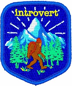 Amazon.com: Introvert 100% Embroidered Outdoors Patch - Great for Kids ...