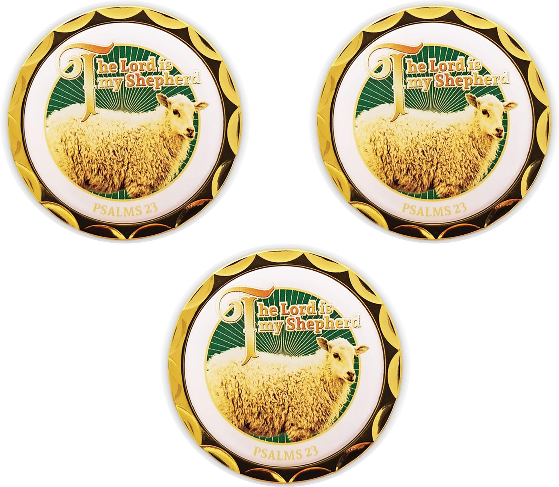 Buy Psalm 23, Bulk Pack of 3 Memory Verse Tokens of Faith, Handout for ...