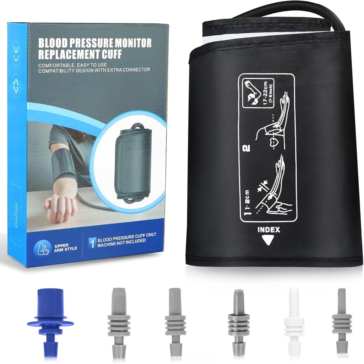 Amazon.com: 6.69”~8.66" (17-22cm) Extra Small Blood Pressure Cuff Arm ...