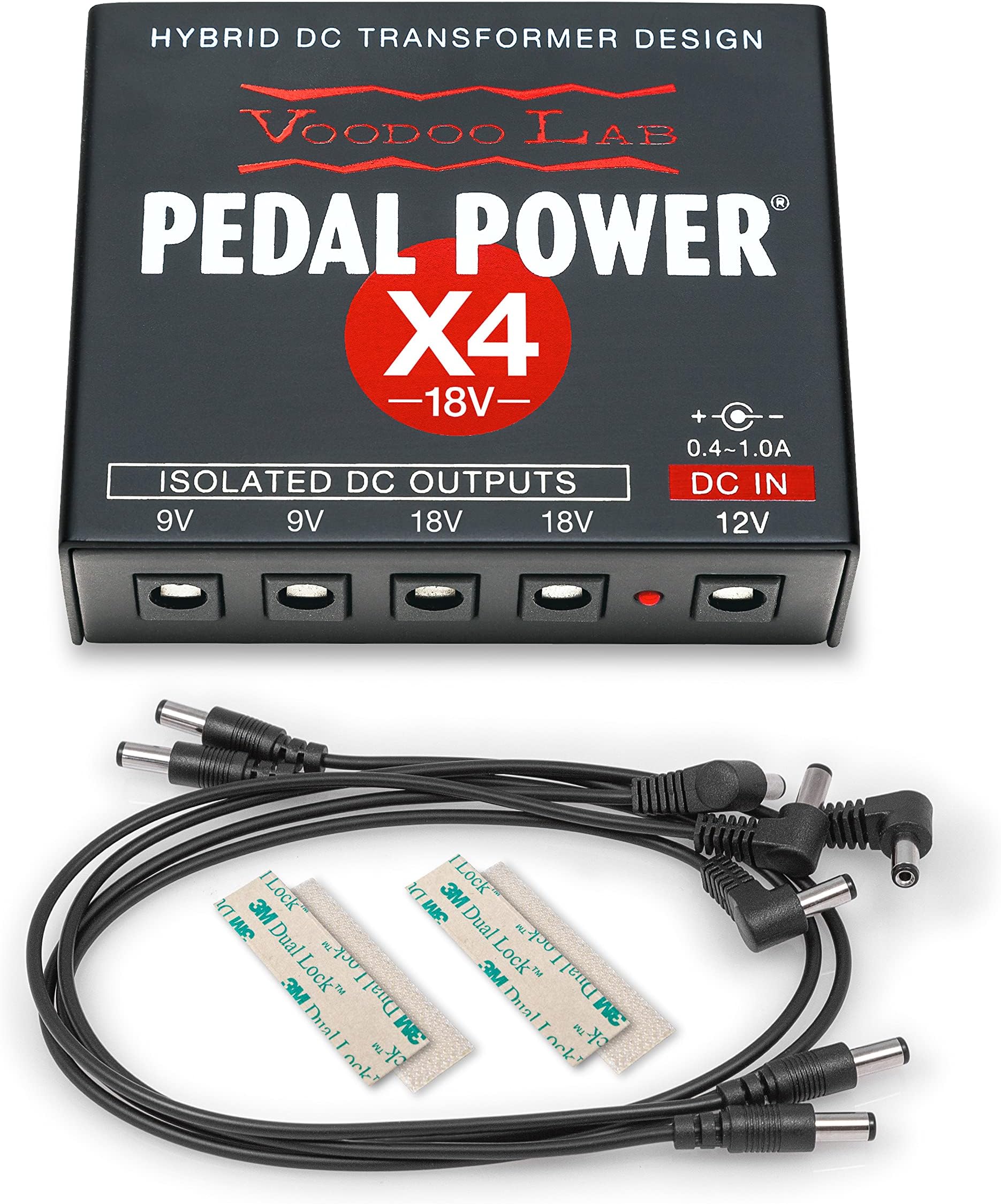 Amazon.com: Voodoo Lab Pedal Power X4 18-Volt Expander Kit (PPX4EK-18V ...