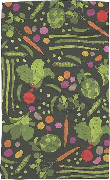 Amazon.com: GEOMETRY Kitchen Tea Towels - Quick Dry Microfiber Dish ...