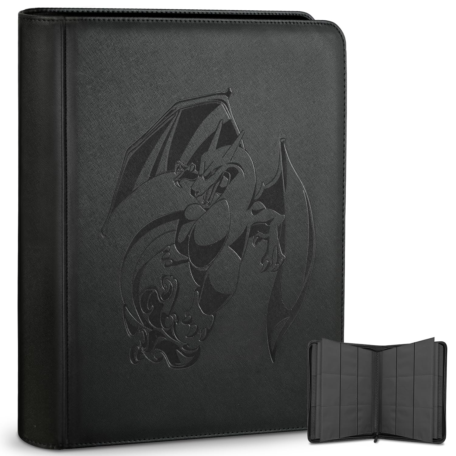 Douper Toploader Binder, Oversized 9 Pocket 252 Top loaders Holder with ...