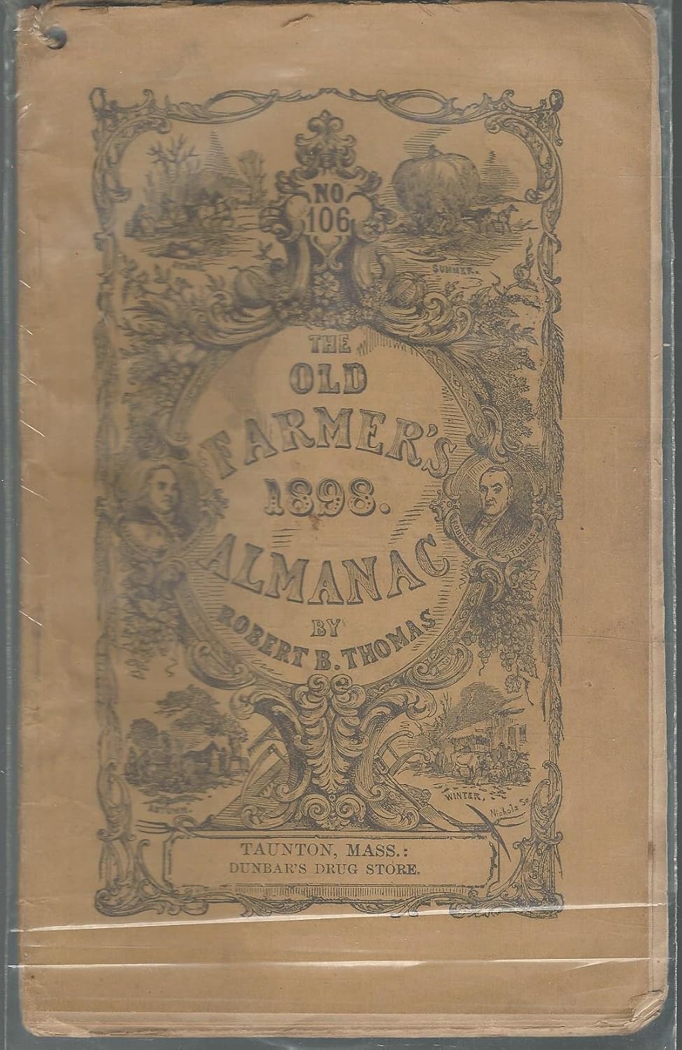 The Old Farmer's Almanac 1898: No. 106: Thomas, Robert B., Small b/w ...