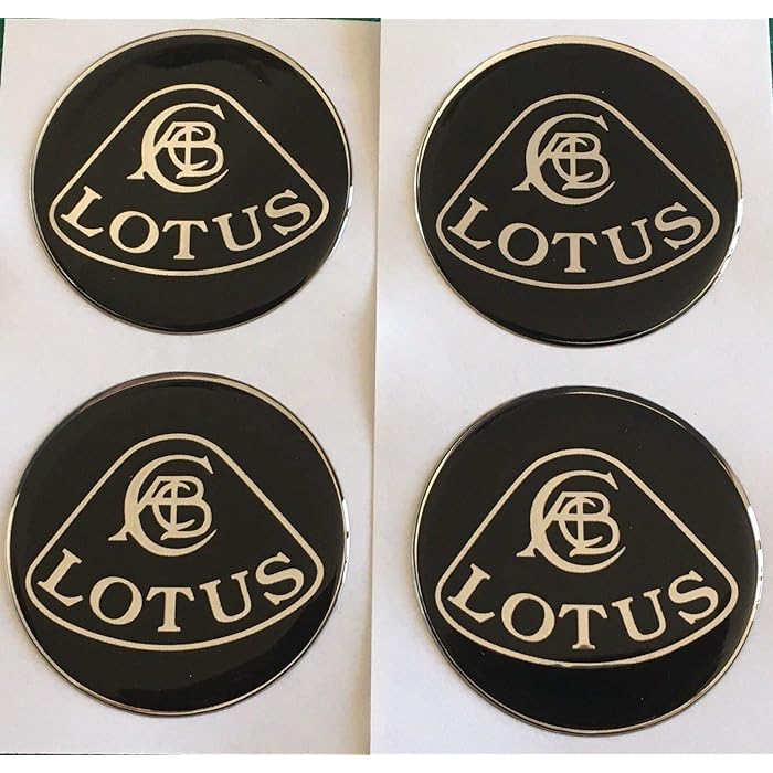 Buy SCOOBY DESIGNS LOTUS ALLOY WHEEL CENTRE CAP STICKERS DOMED RESIN X4 ...