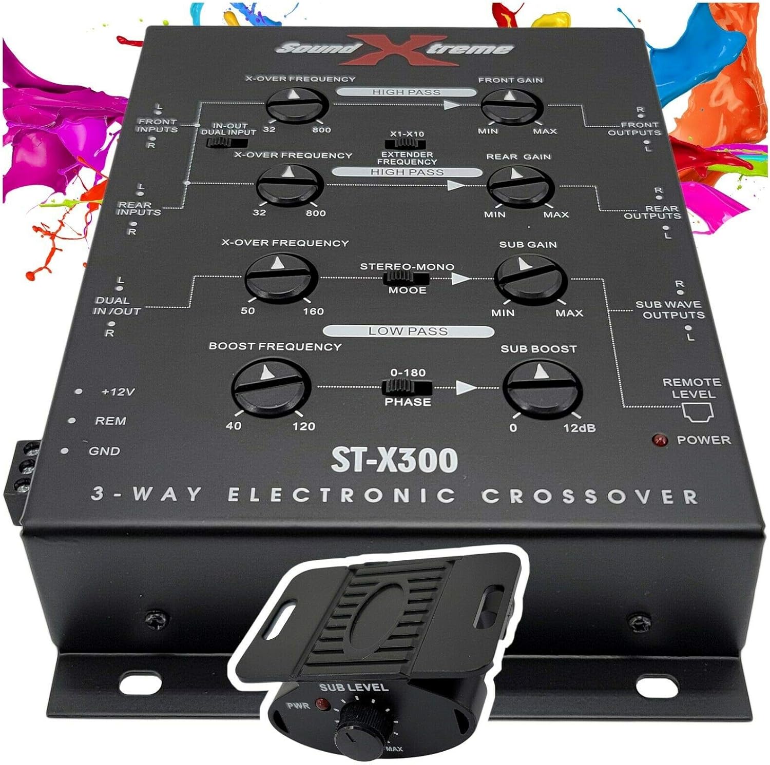 Amazon.com: SoundXtreme ST-X300 3 Way Electronic Car Stereo Crossover ...
