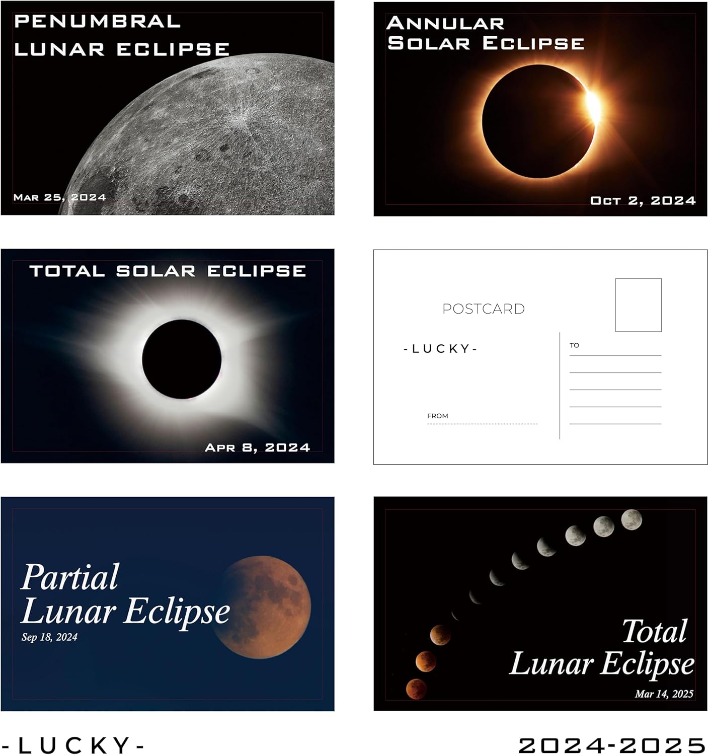 Amazon.com : IDEAR Thank You Cards with Envelopes, Solar Eclipse Cards 2024 to 2025, Unique ...