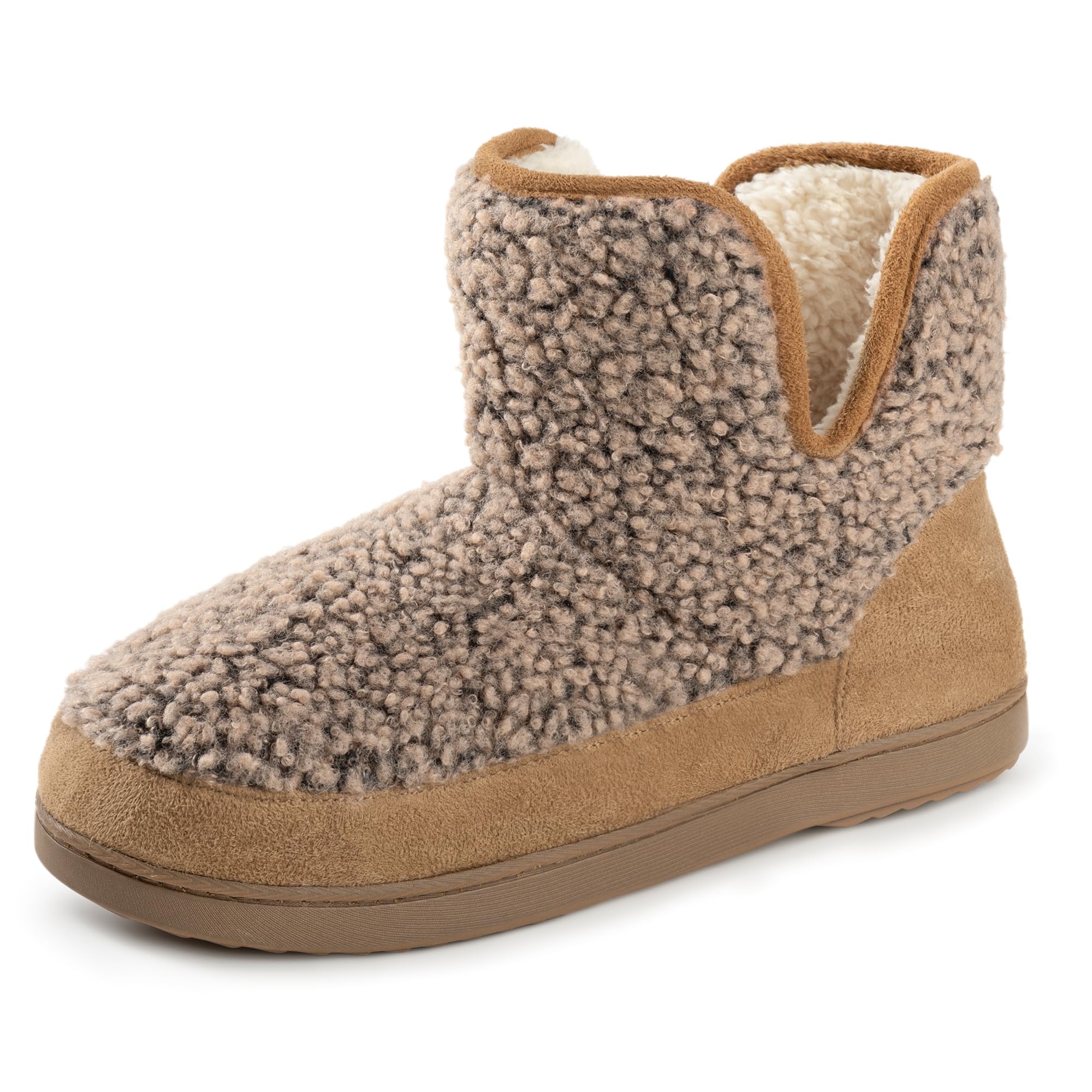 RockDove Women's Fuzzy Fleece House Bootie Memory Foam Slipper with ...