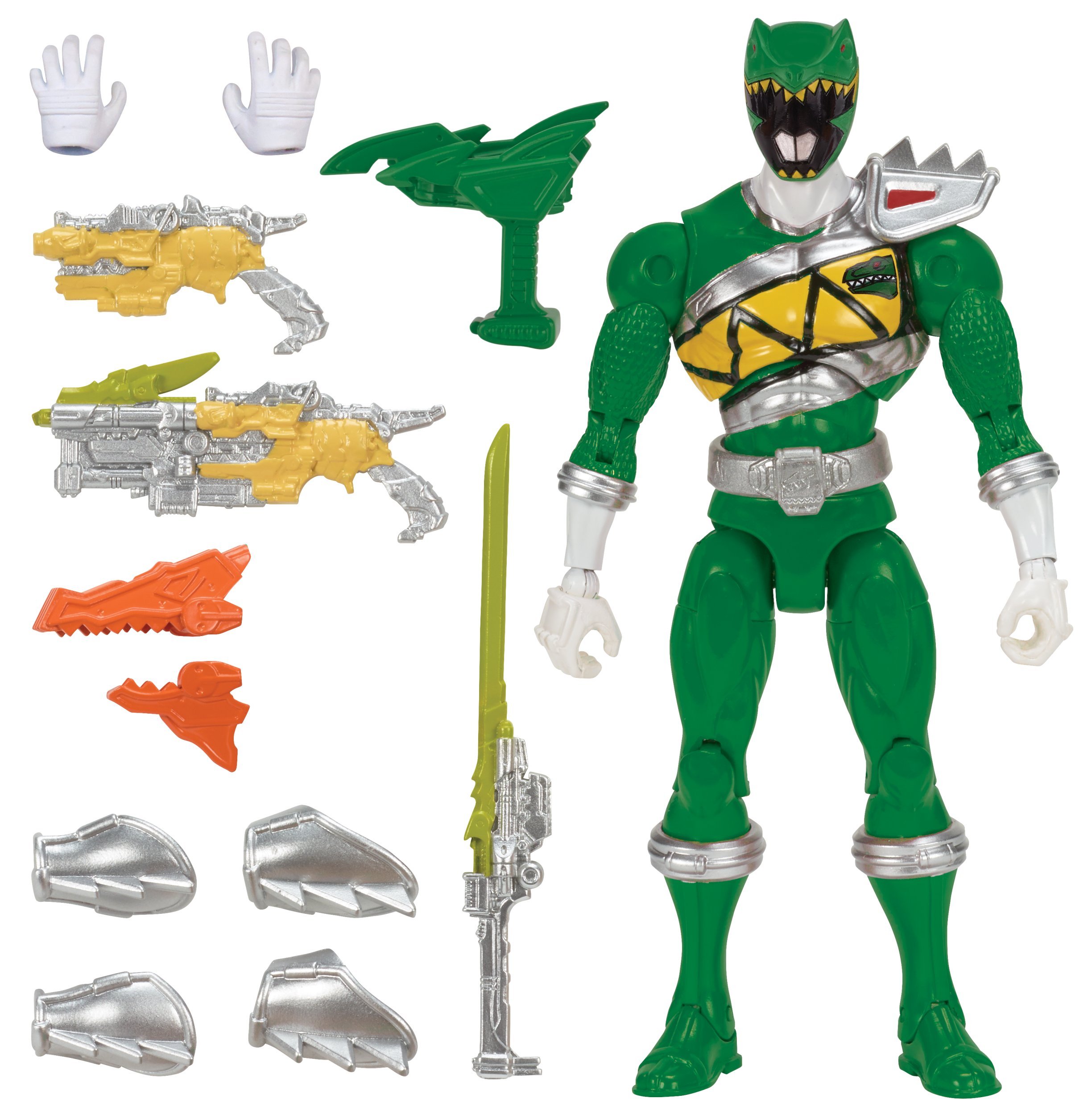 Power Rangers Dino Charge 7 Armored Dino Green Ranger Action ...