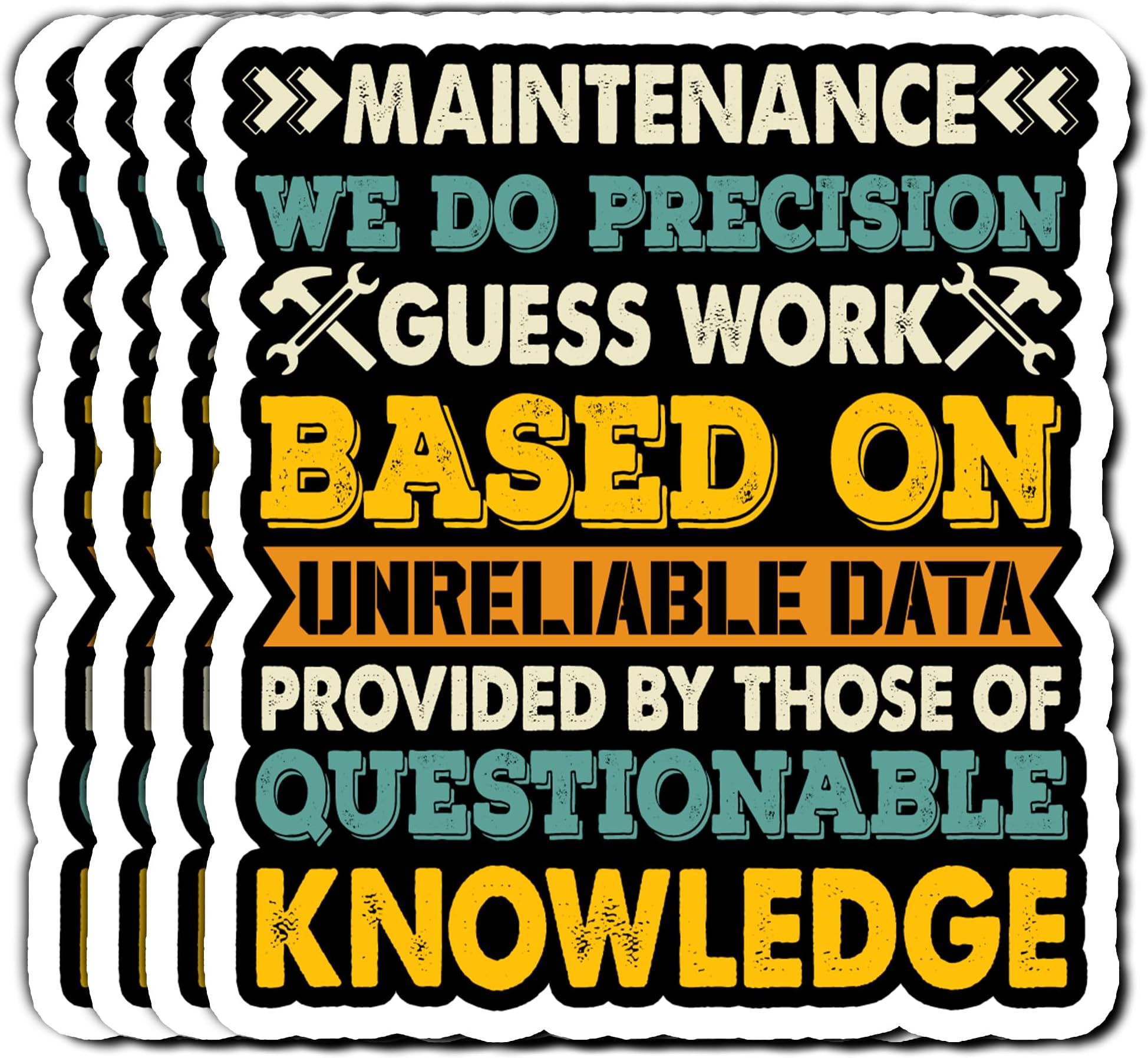 Amazon.com - TODOLIA (3Pcs-3in) Technician's Rate Sticker - Funny ...