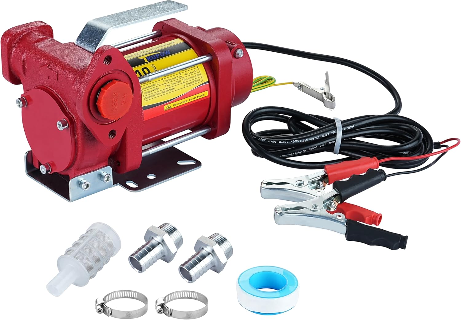 Amazon.com: TRUPOW 12V DC 10GPM Self-priming Heavy-duty Gasoline Fuel ...