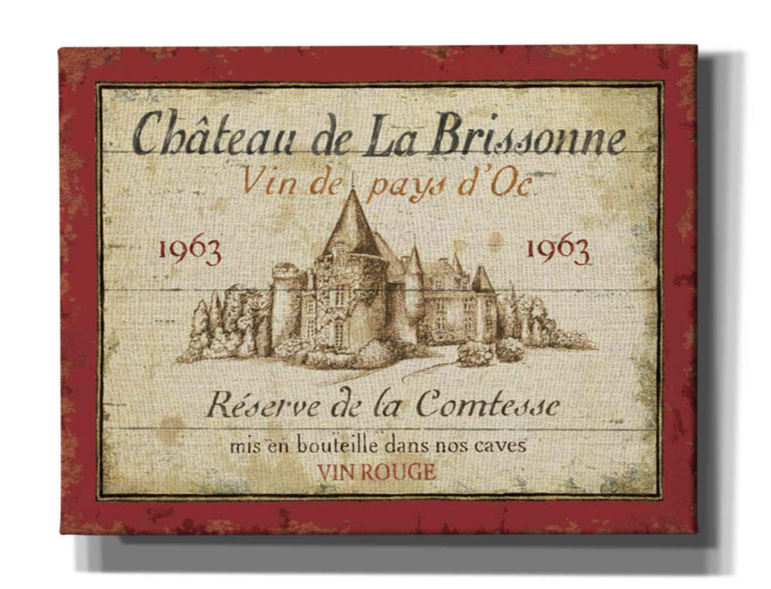 Vintage French Wine Label Art