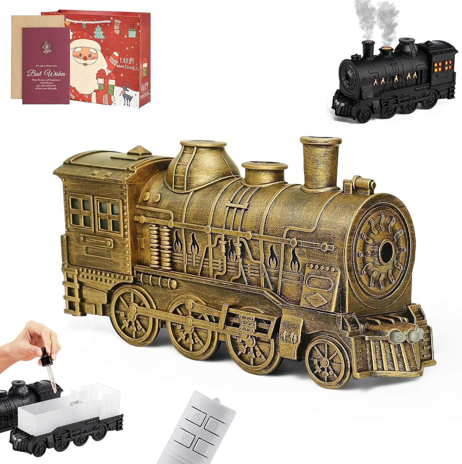 Amazon.com: Train Humidifier, 300ml Vintage Steam Train Diffusers for ...