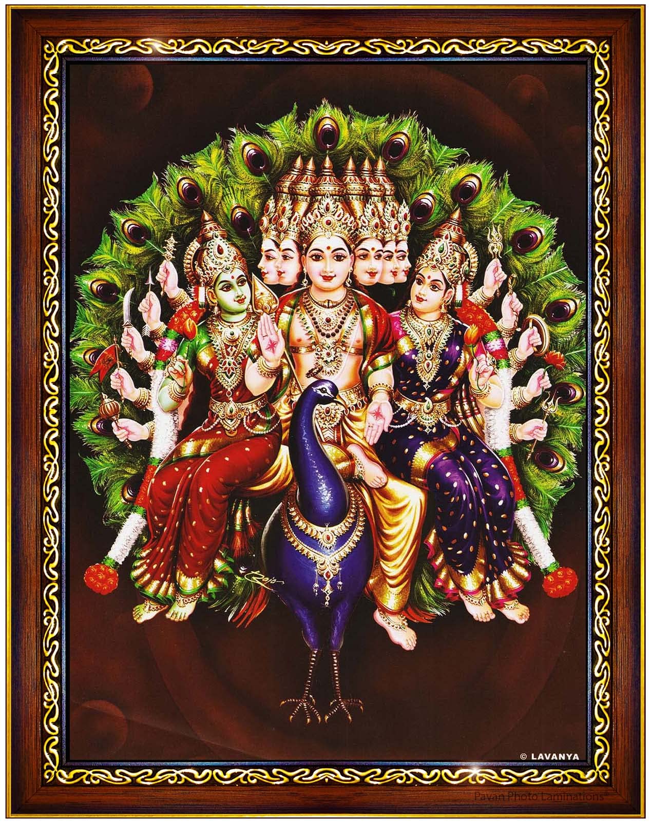 Buy Pavan Photo Laminations, Valli Devasena Murugan Srivalli Deivanai ...
