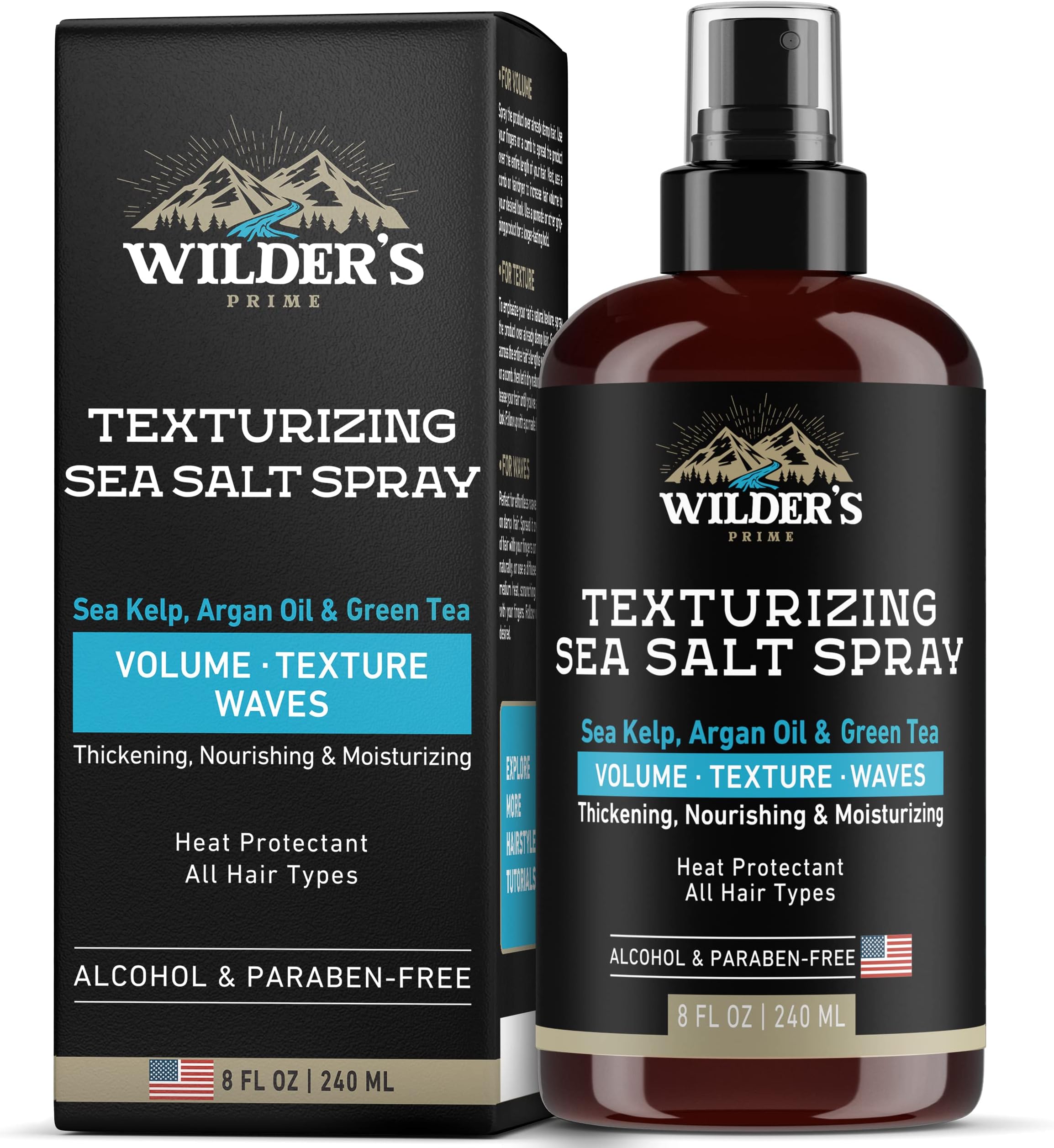 Amazon.com: Sea Salt Spray - Hair Texturizer for Men & Women - Volume ...
