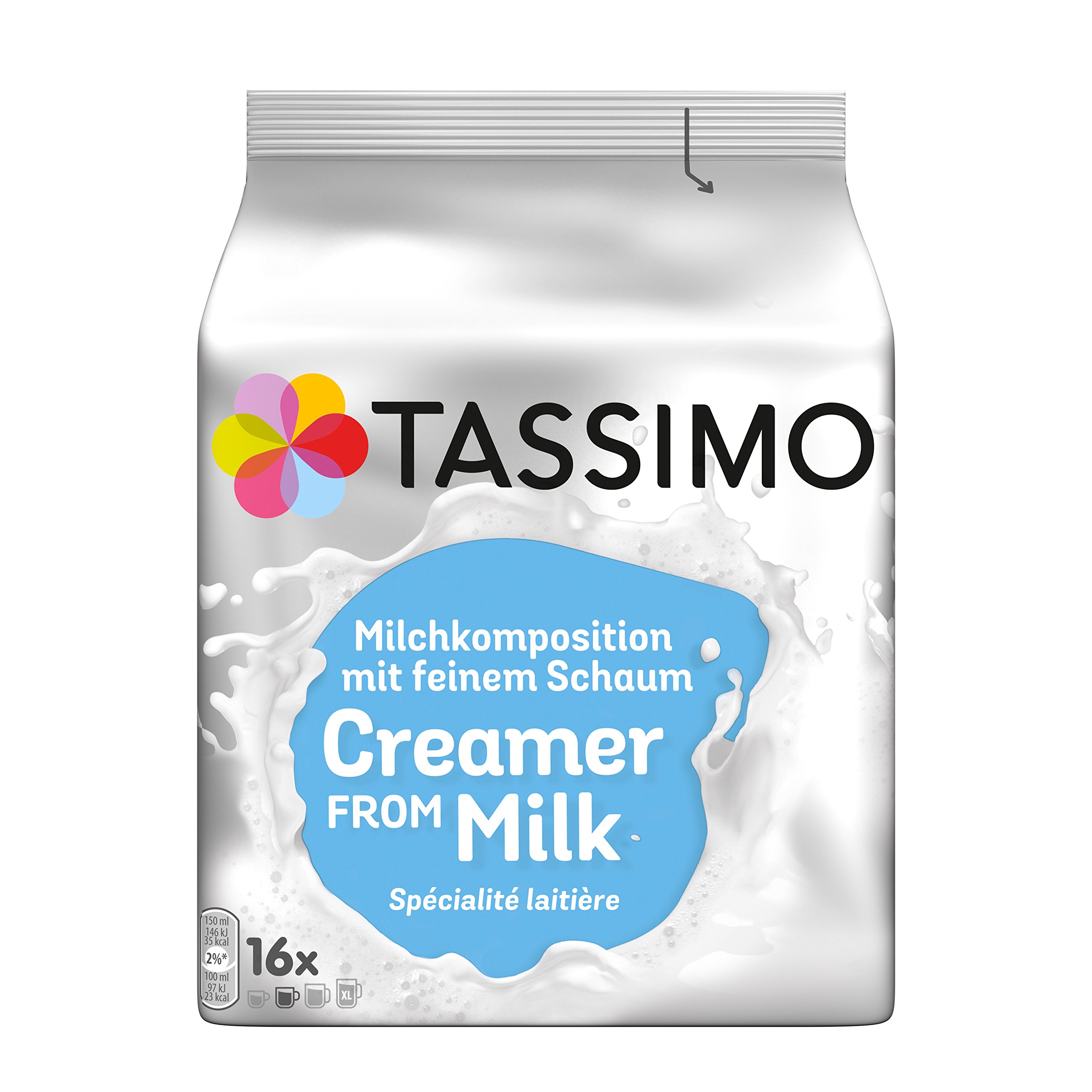 Tassimo Milk composition capsules - 16 milk capsules for 16 drinks ...