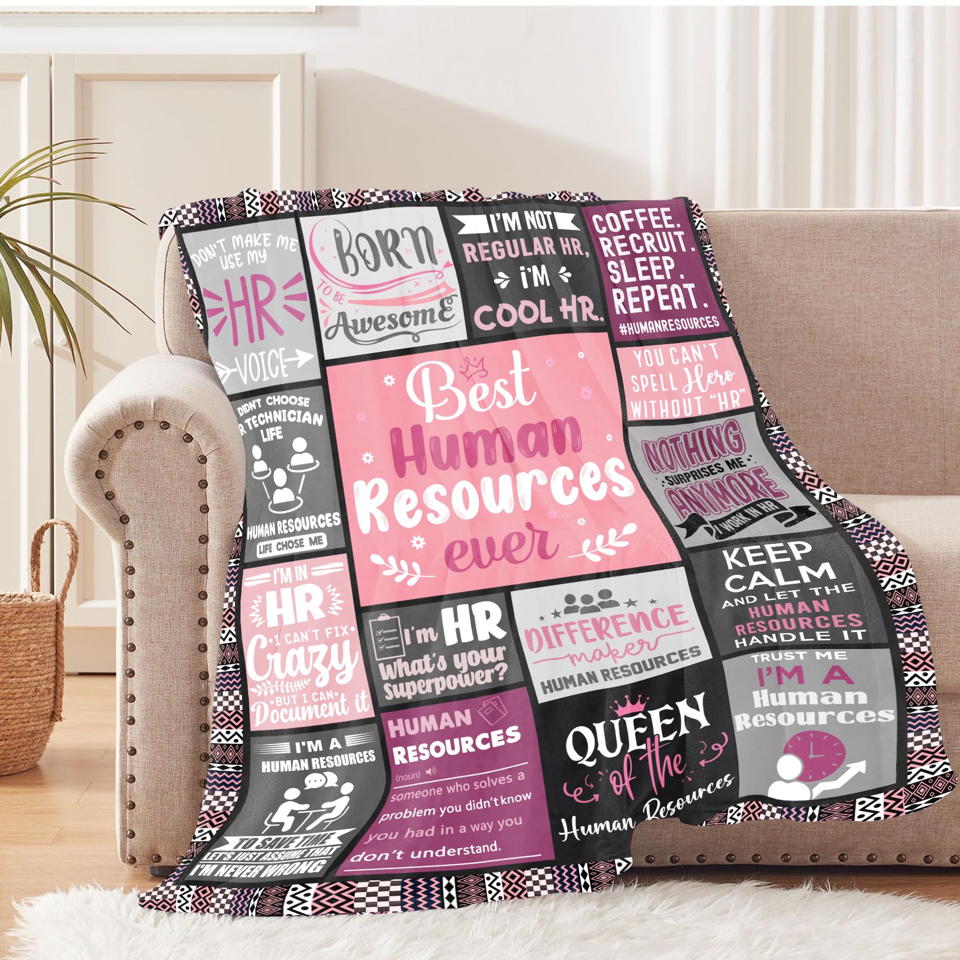 Amazon.com: Human Resources Gifts, HR Blanket, HR Gifts for Women Men ...