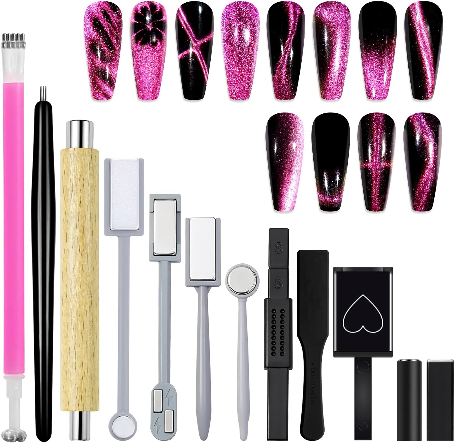 Amazon.com : Laza 12 Pcs Nail Magnet Set, Super Strong Cylinder Magnet ...