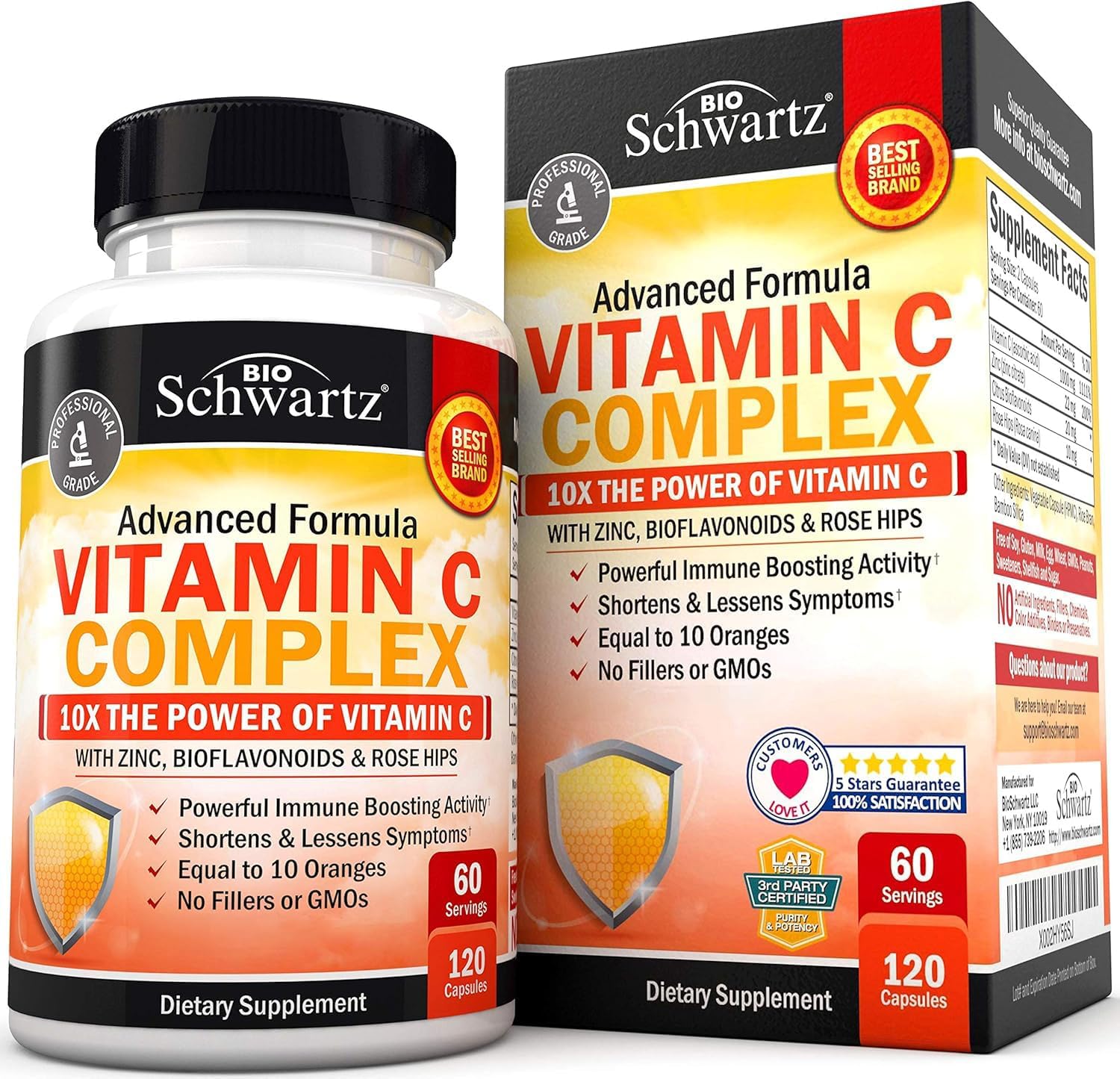 Amazon.com: BioSchwartz Vitamin C Complex Supplement - Vitamin C 1000mg ...