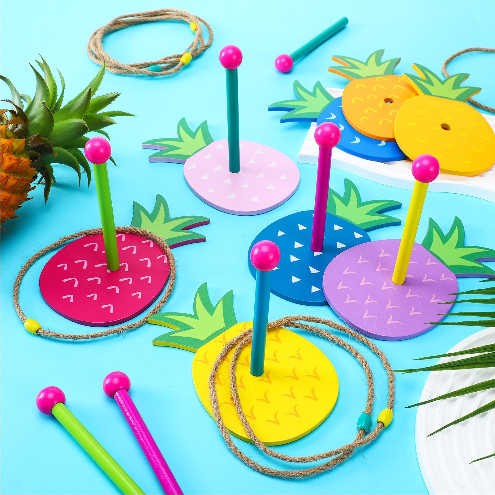 Snapklik.com : Poen 8 Set Hawaiian Luau Ring Toss Game For Kids Adult ...