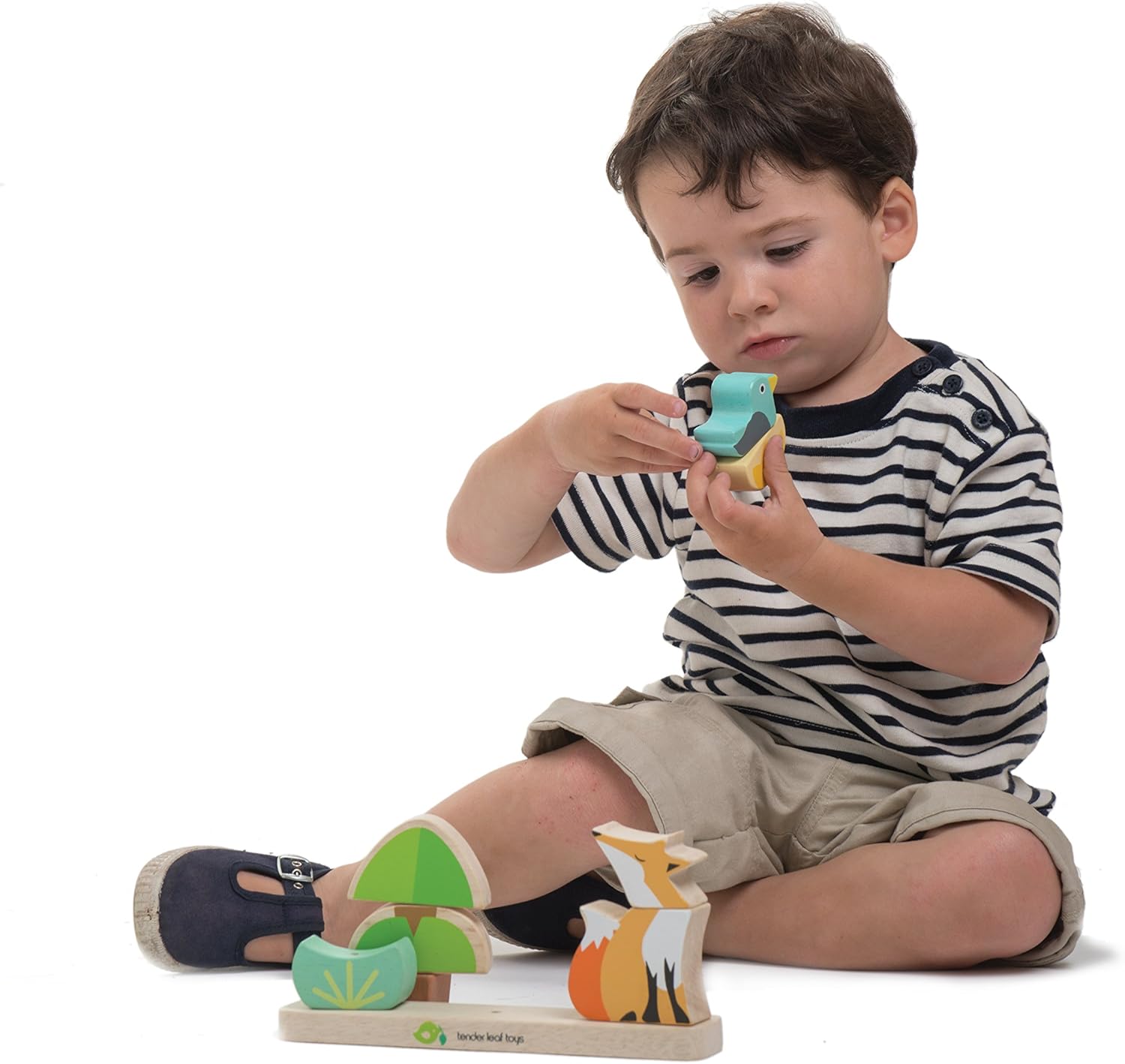 Tender Leaf Toys Foxy Magnetic Stacker – Wooden Stacking Block Set – TopToy