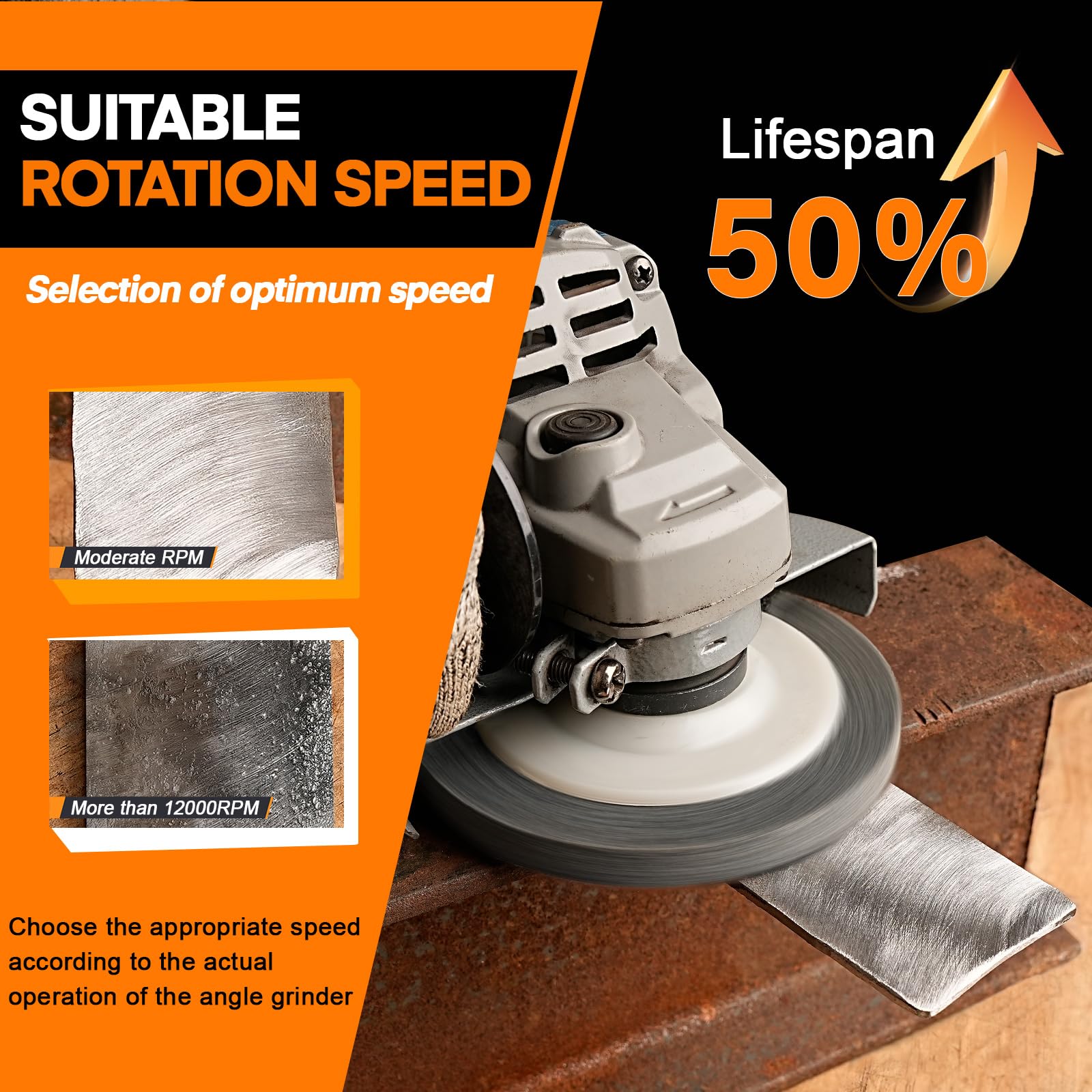 Snapklik.com : 5 Pack 4 1/2 Inch Nylon Fiber Polishing Wheel Sanding ...