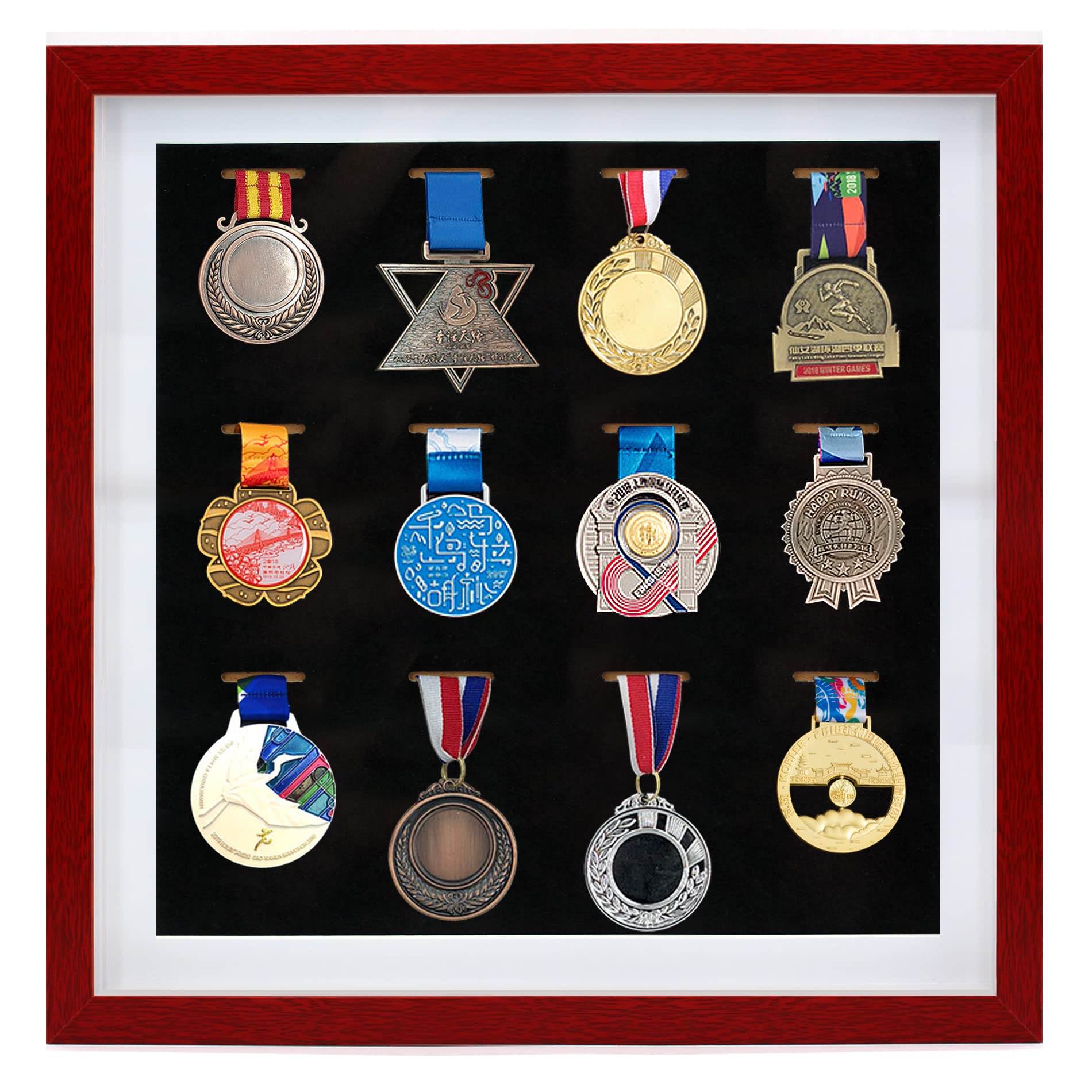 Buy 16x16 Medal Display Case Medal Shadow Box For 12 Medals 3D Medal buy-16x16-medal-display-case-medal-shadow-box-for-12-medals-3d-medal