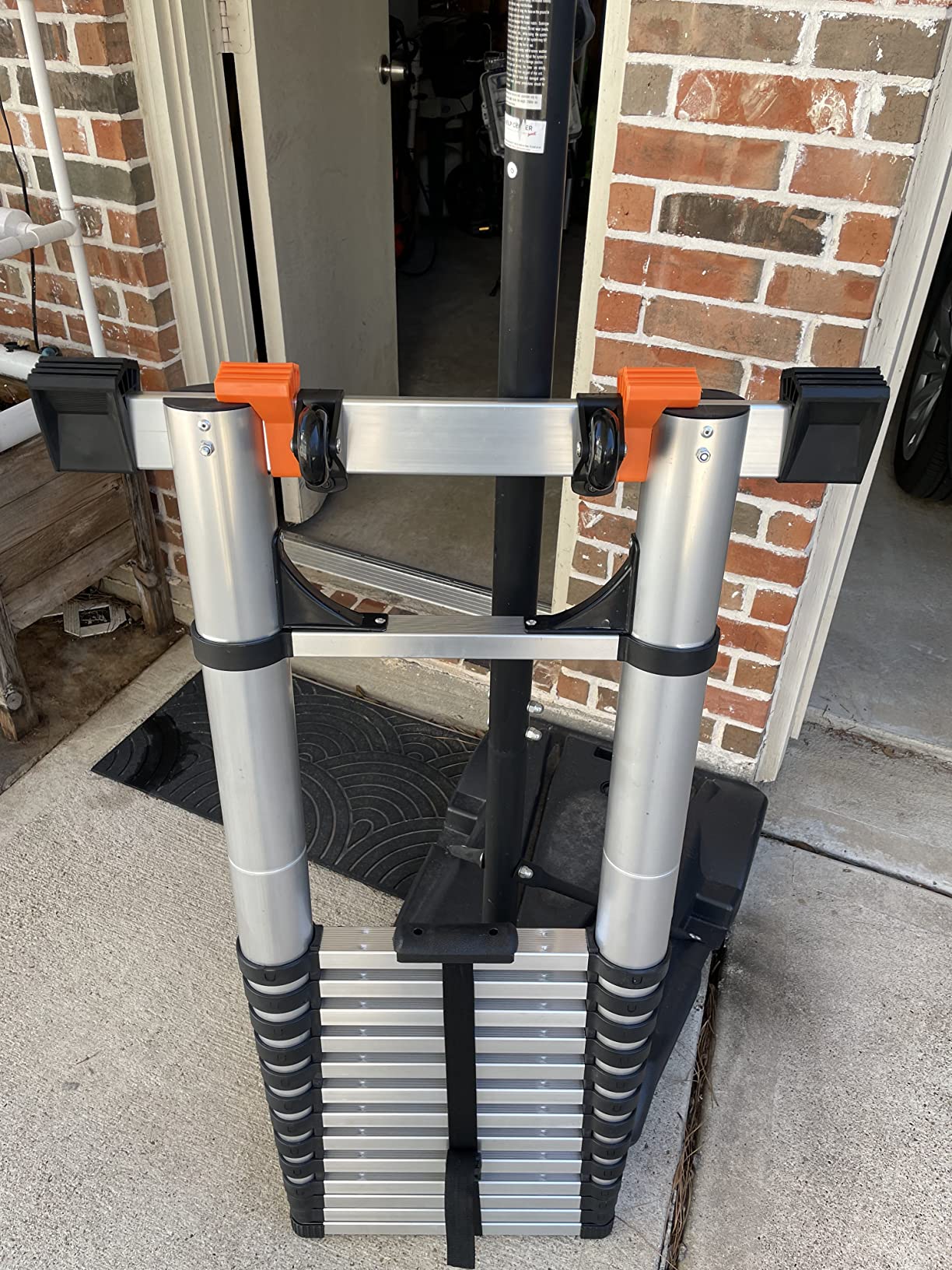 $28/mo - Finance 16.5FT Telescoping Ladder,Upgrade Anti-Pinch ...