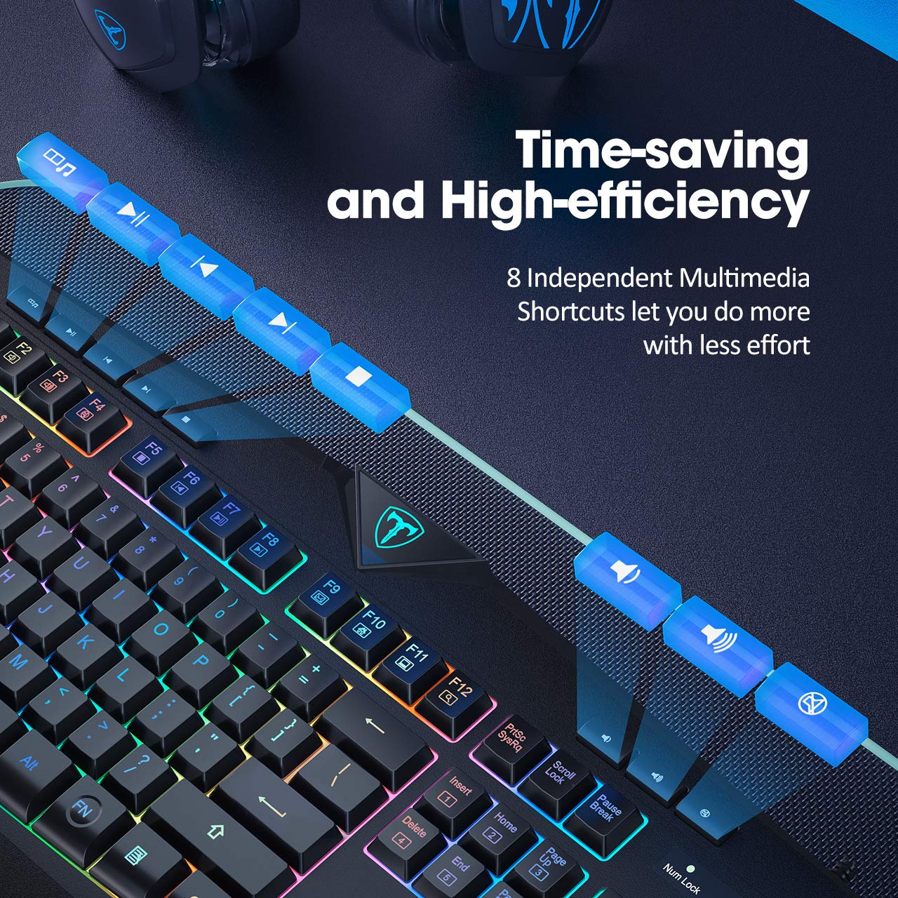 PICTEK RGB Gaming Keyboard US...B07XDHLJ9M | Encarguelo.com