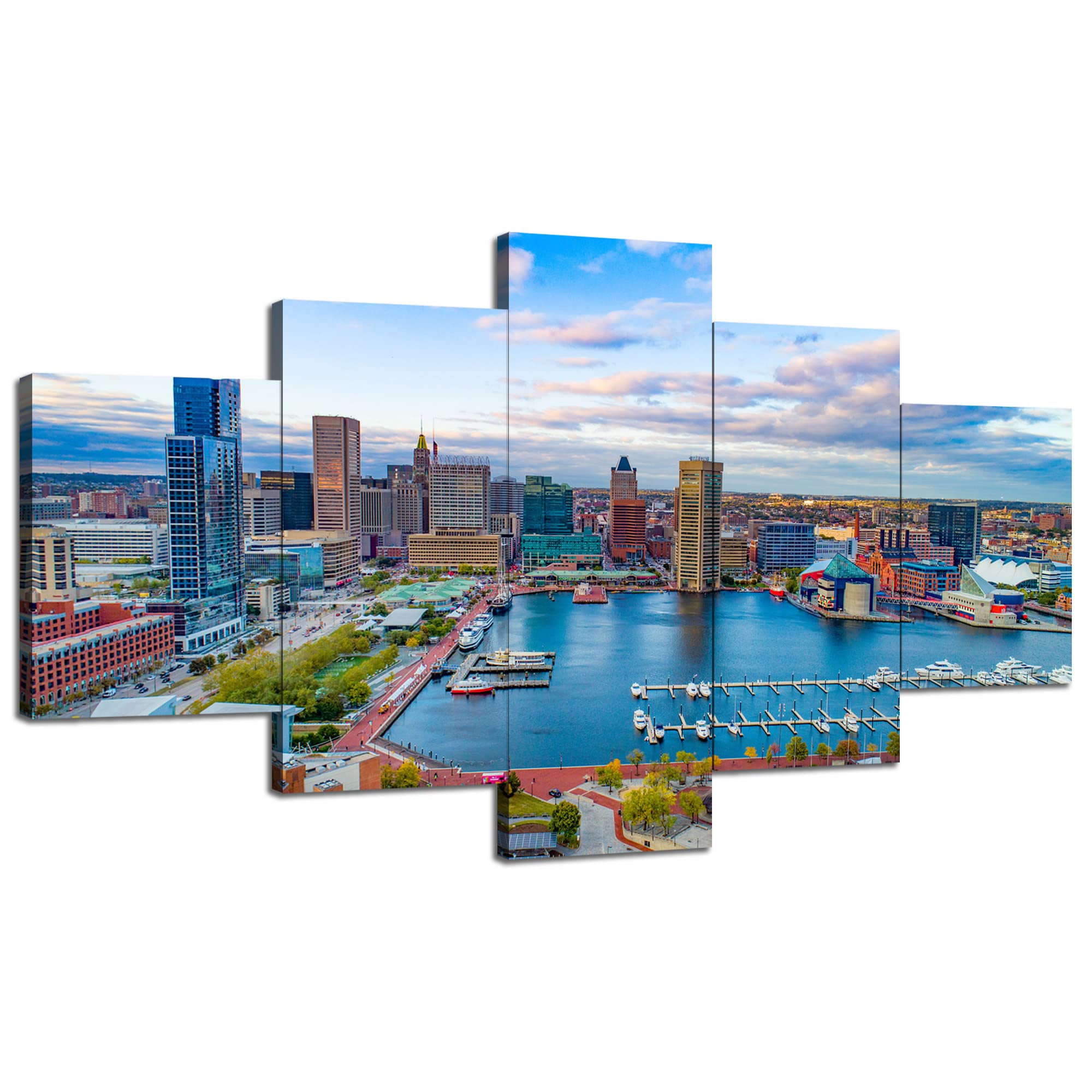 Amazon.com: Baltimore Wall Art Maryland Skyline Wall Decor Baltimore ...
