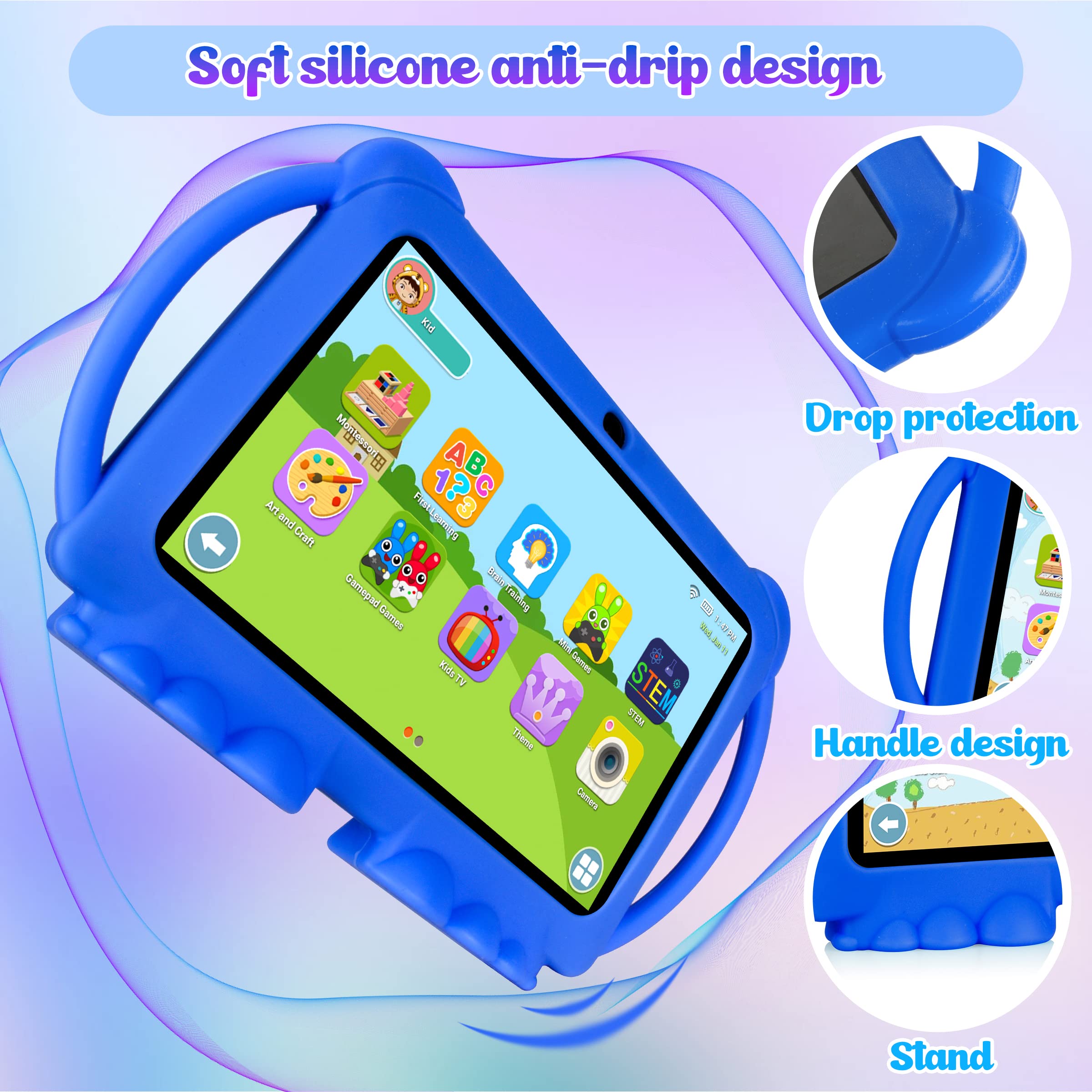 ATMPC Kids Tablet, 7 inch Tablet for Kids, 32GB ROM 3GB RAM Android 11. ...