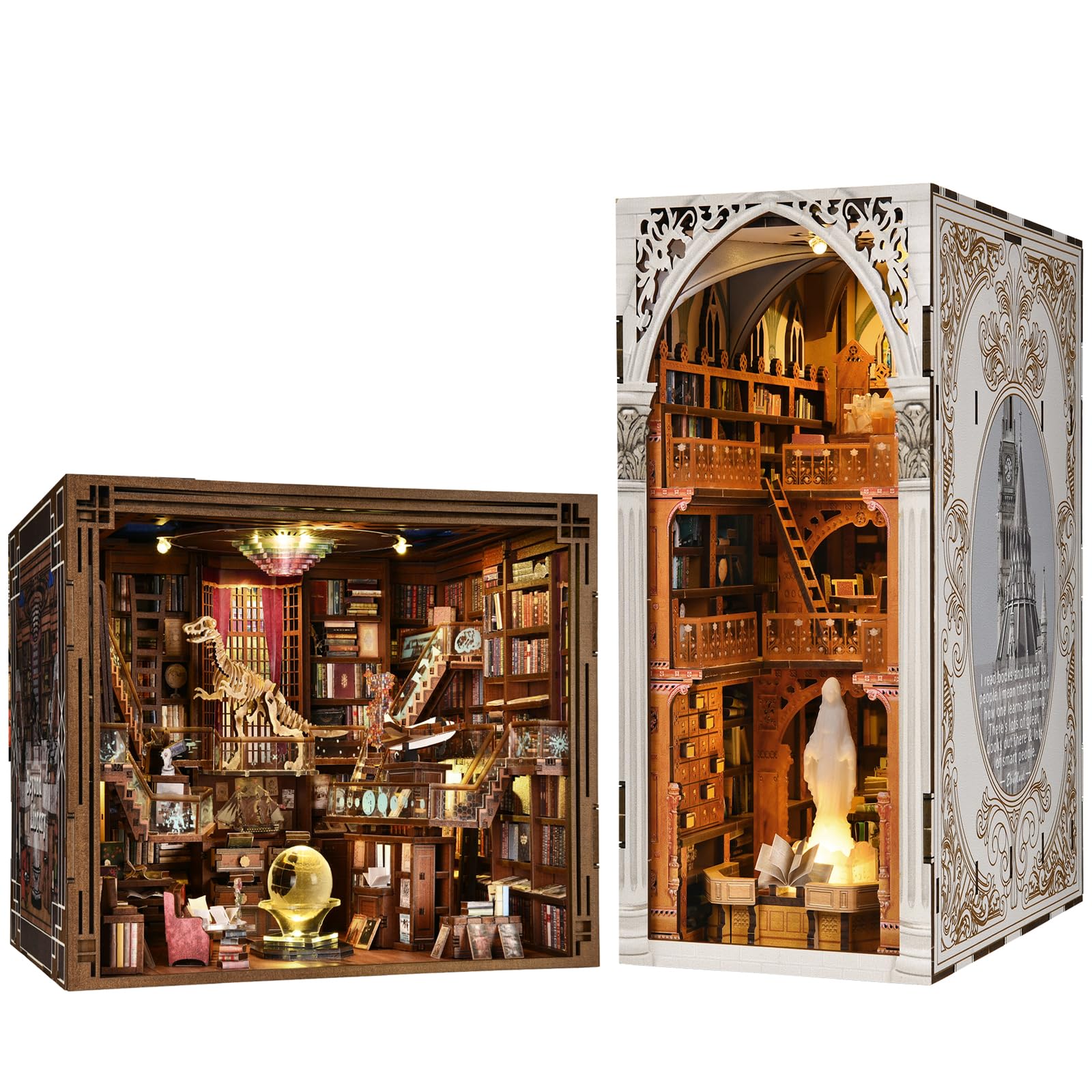 Amazon.com: MiniCity Book Nook Kit, DIY Miniature Dollhouse Booknook ...